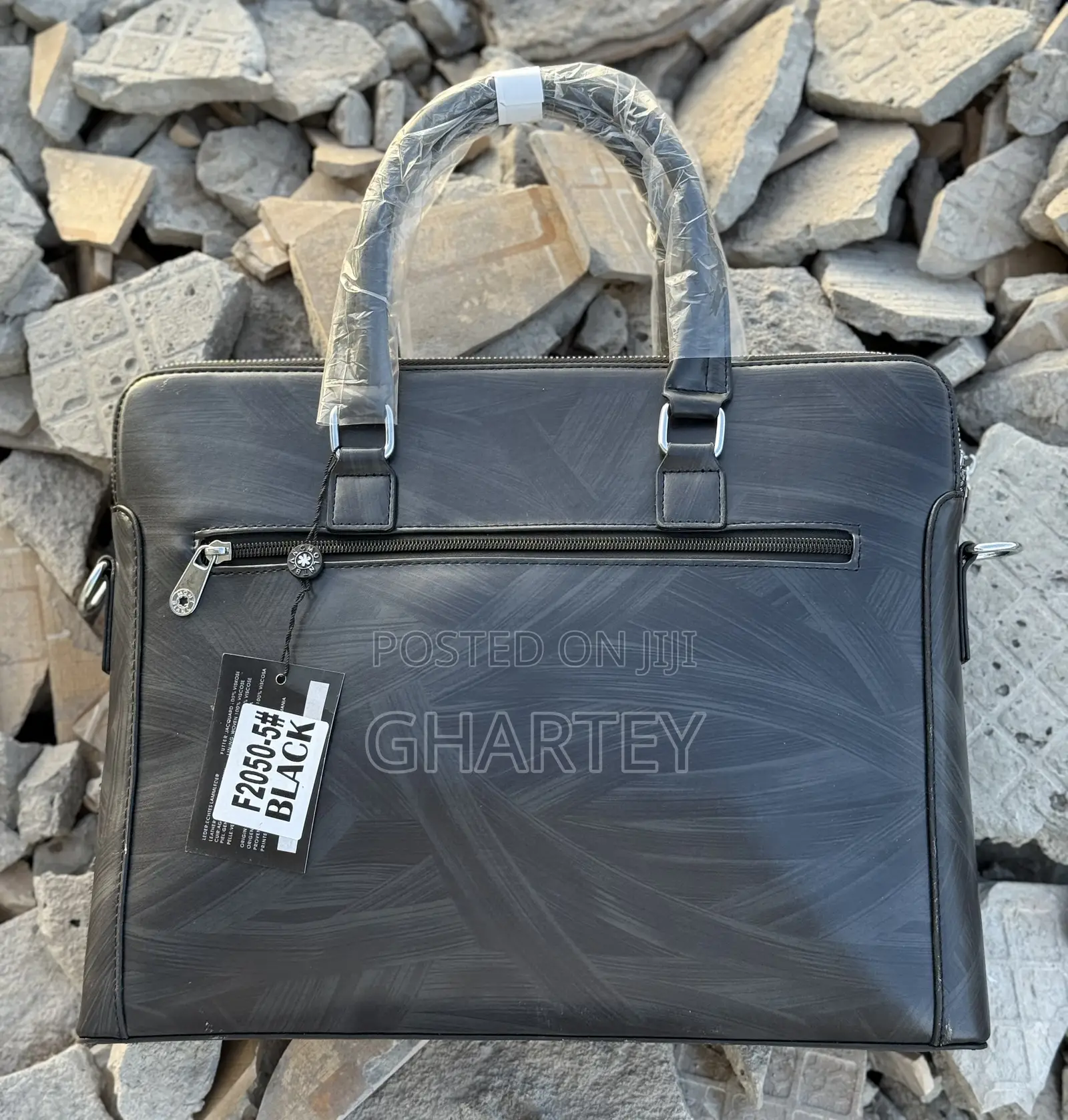 Montblanc Luxury Bold Men Leather Briefcase - All Black in Lapaz - Bags ...
