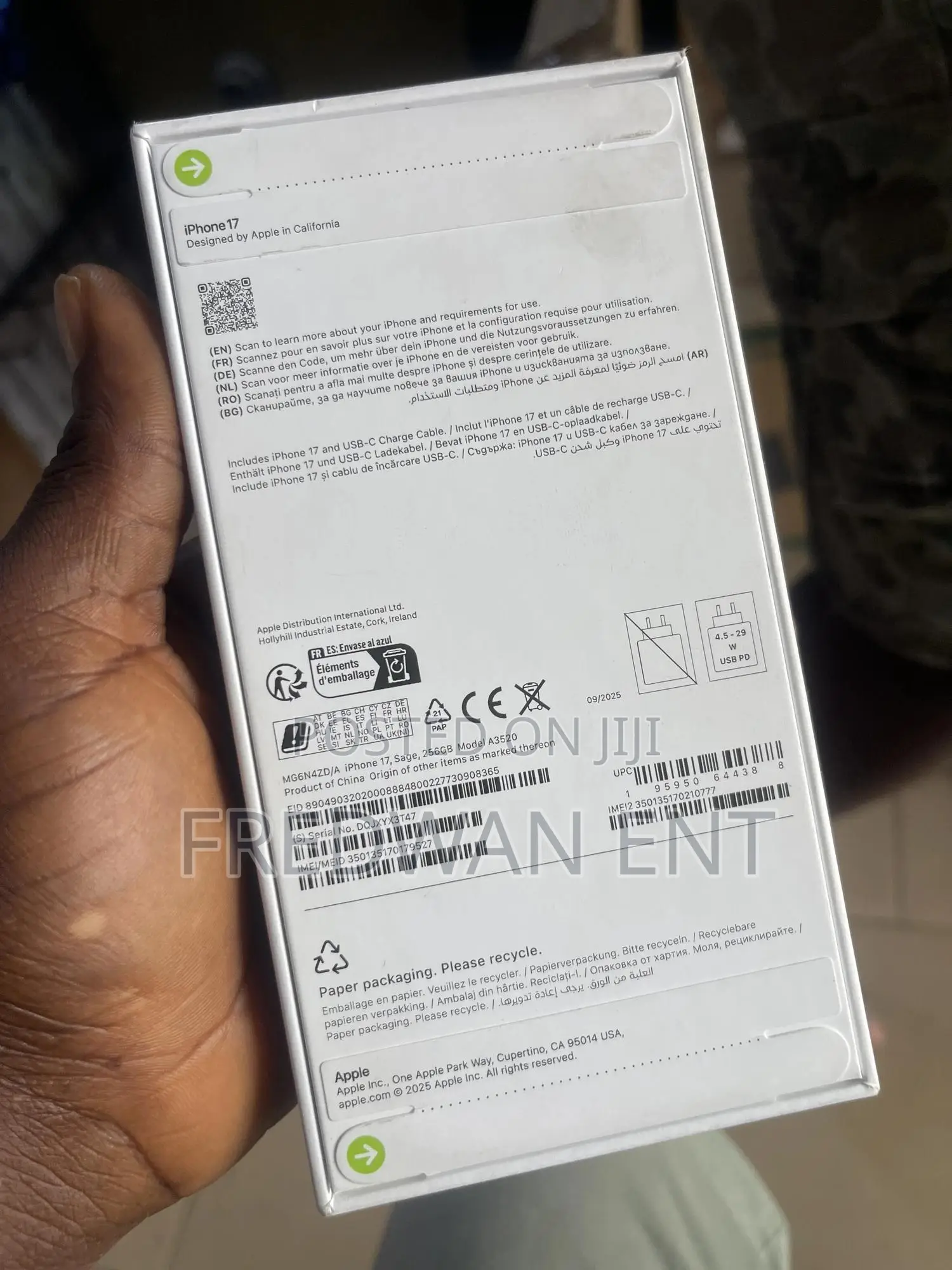 New Apple iPhone 17 256 GB Green in Kokomlemle - Mobile Phones, Fredwan ...