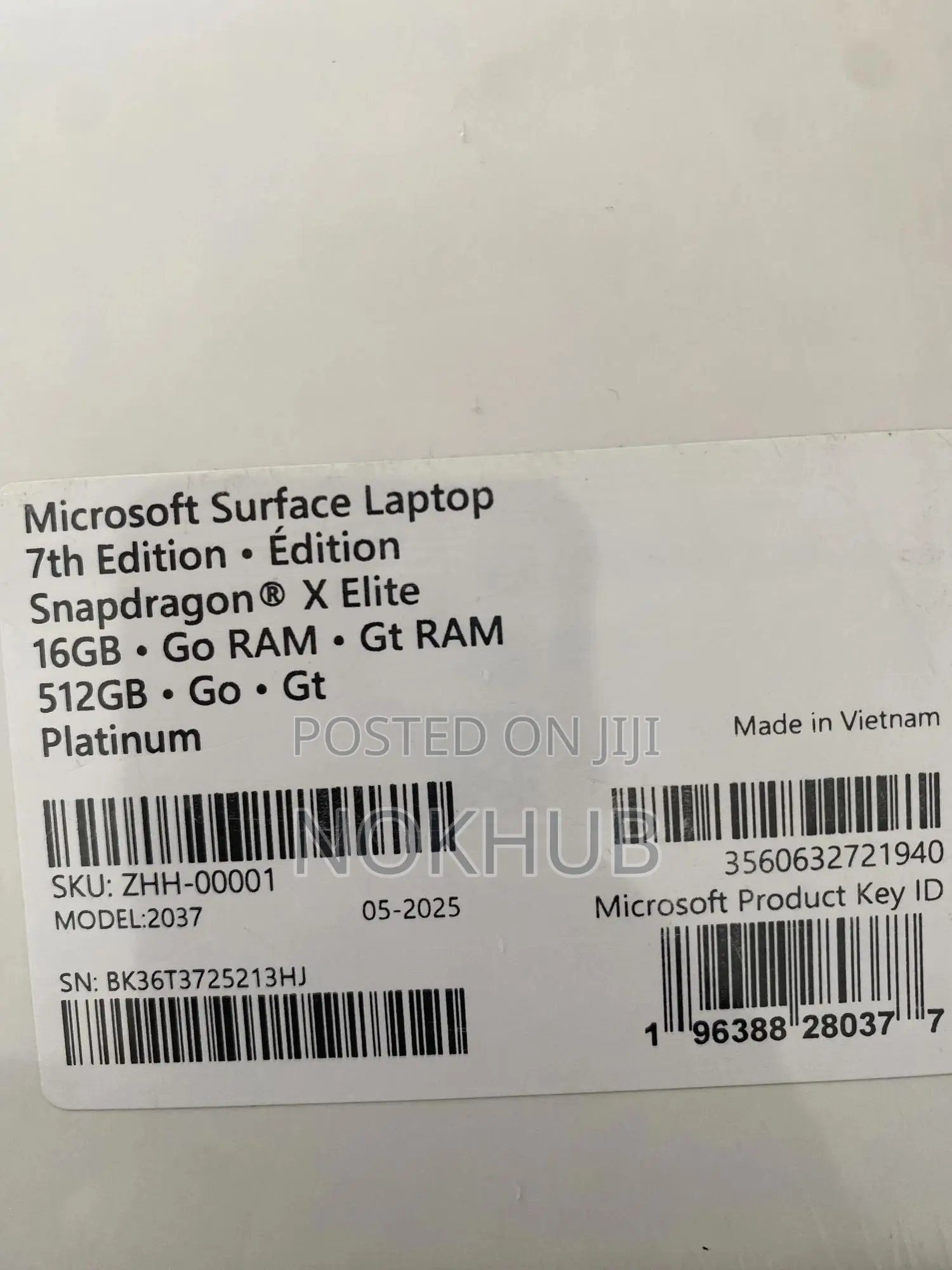 New Laptop Microsoft 16GB Qualcomm Snapdragon X Elite SSD 512GB in ...
