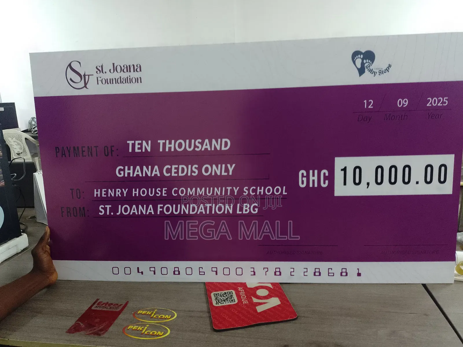 Professional Dummy/Giant Cheque for Corporate Events and Presentations ...