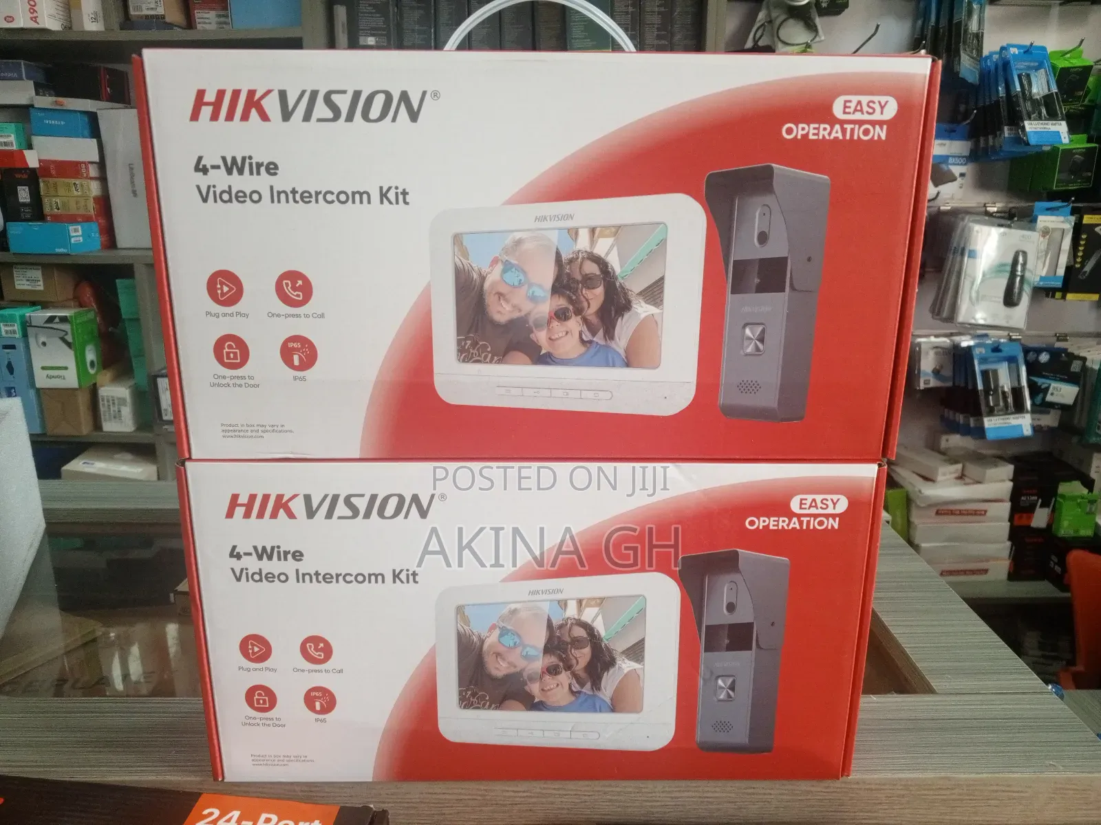 Hikivsion 7-Inch 4 Wire Analog Video Door Intercom Phone Ds-Kis203t in ...