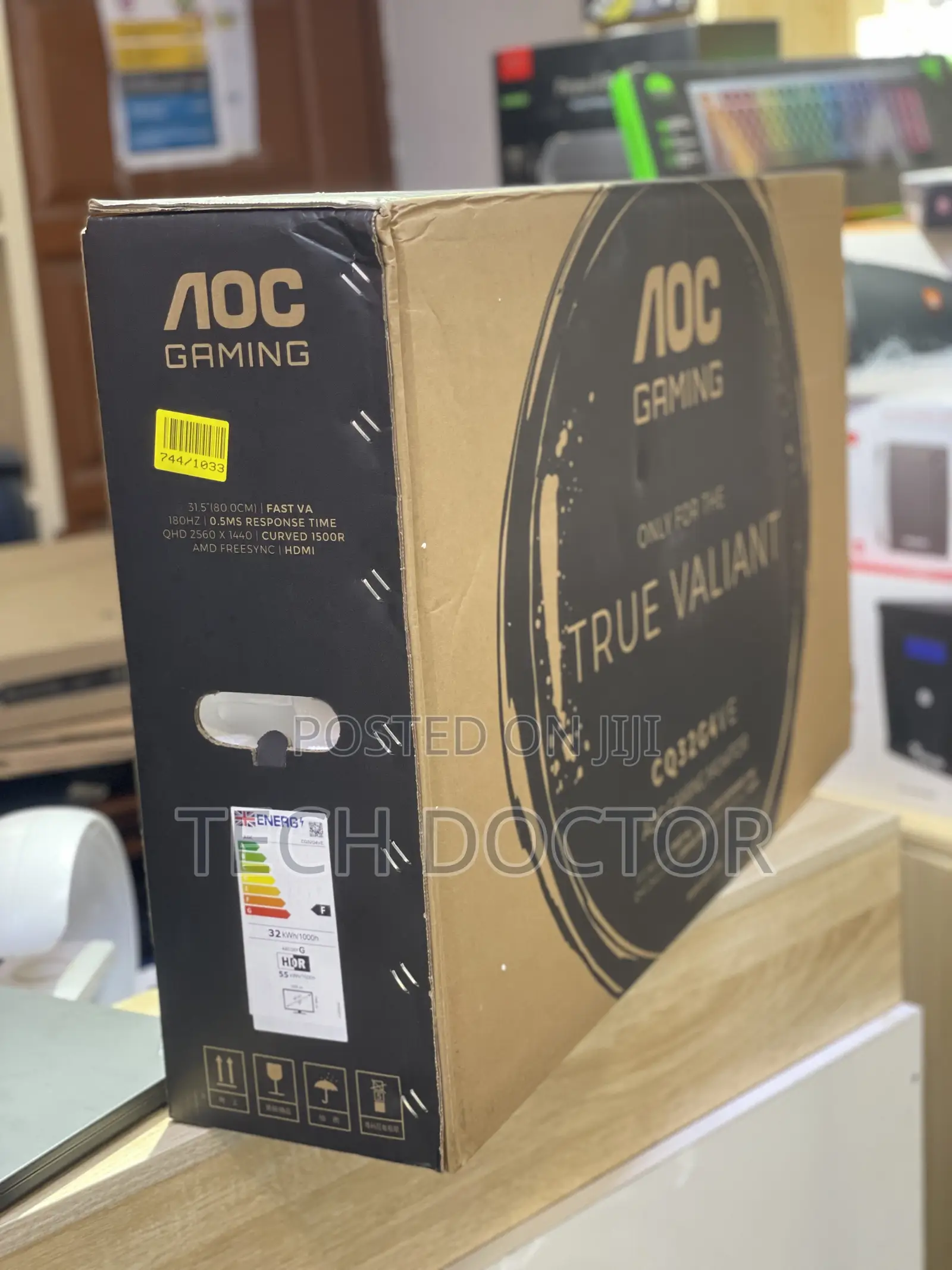 Aoc Cq32g4ve 32” Curved QHD Gaming Monitor 180hz 0.5ms in Lapaz ...