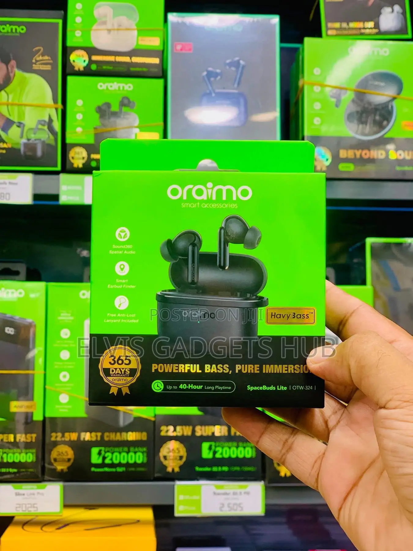 Oraimo Spacebuds Lite in Tema Metropolitan - Headphones, Elvis Gadgets ...