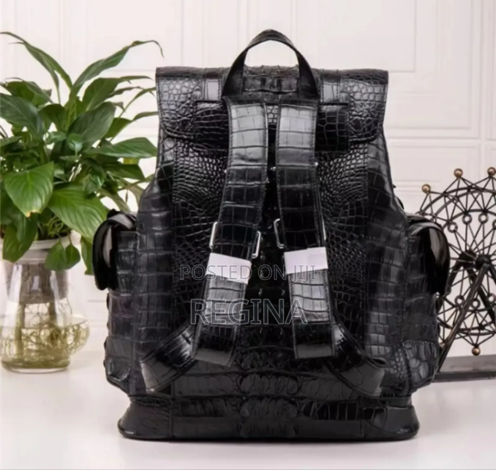 Leather Rucksack Backpack - Black in Dansoman - Bags, Regina | Jiji.com.gh