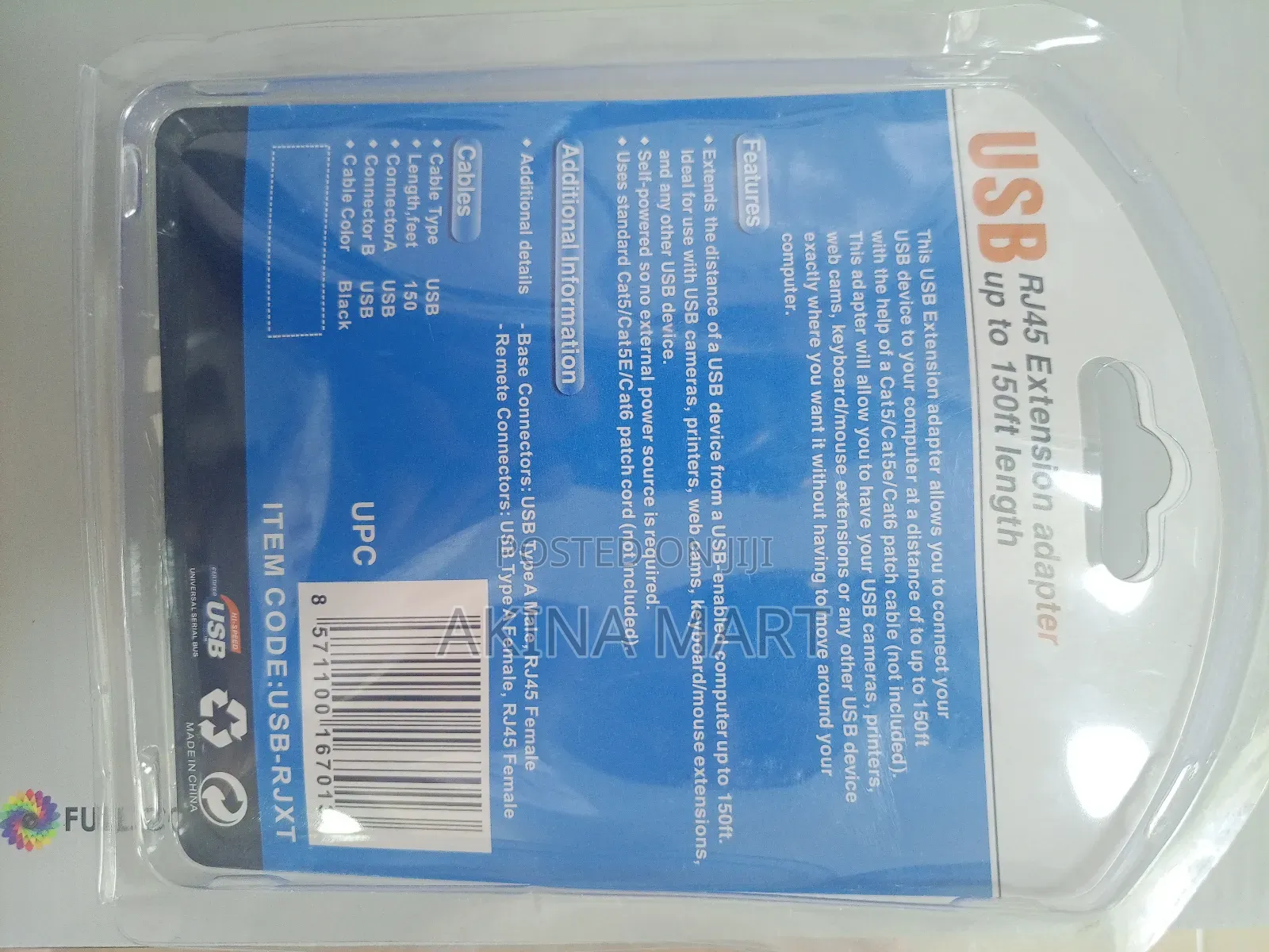 Usb Rj45 Extension Adapter Up to 150ft Length in Lapaz - Computer ...