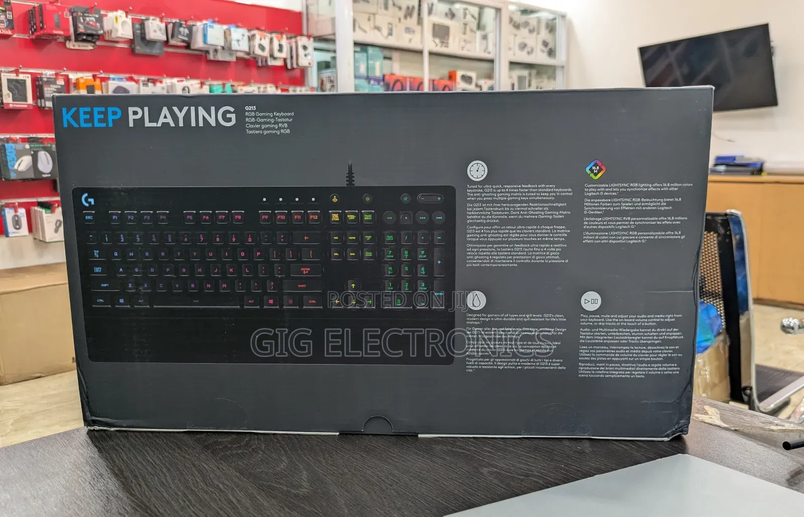 Logitech G G213 Prodigy RGB Backlit Gaming Keyboard in Lapaz - Computer ...