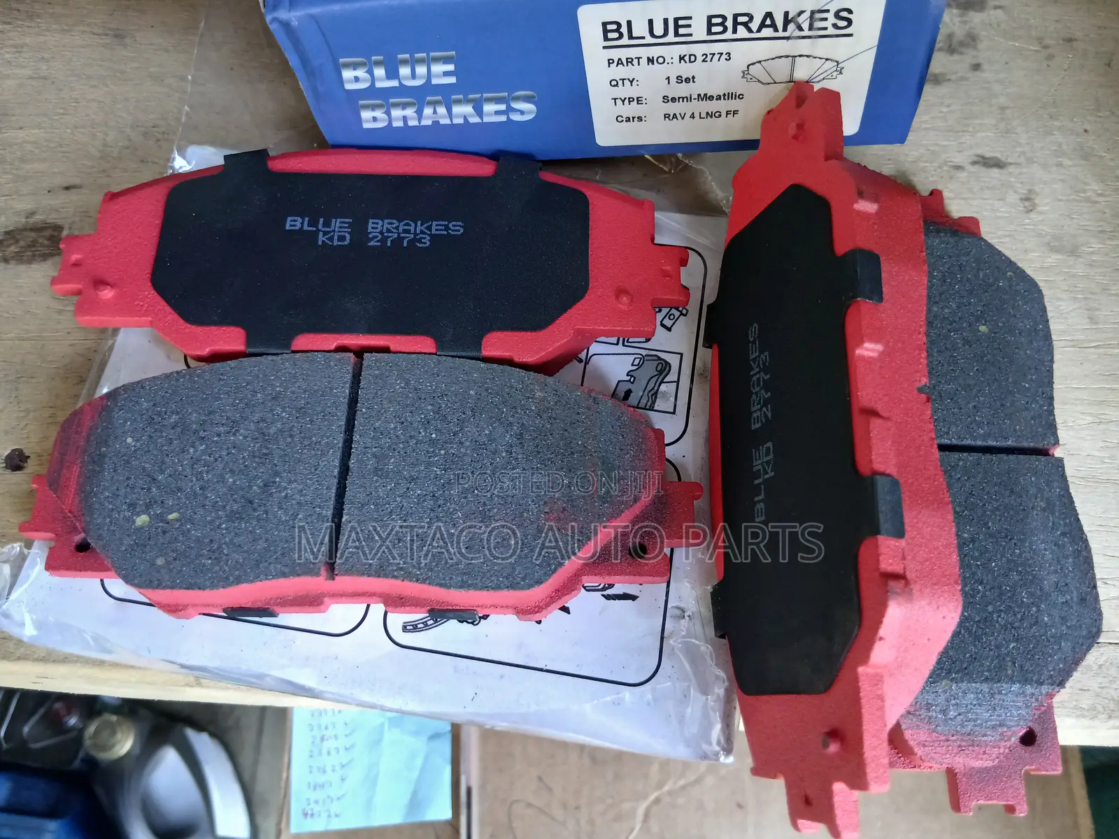 Blue Brakes Kd2773 Semi-Metalic Brake Pad – Front for Toyota Rav4 in ...