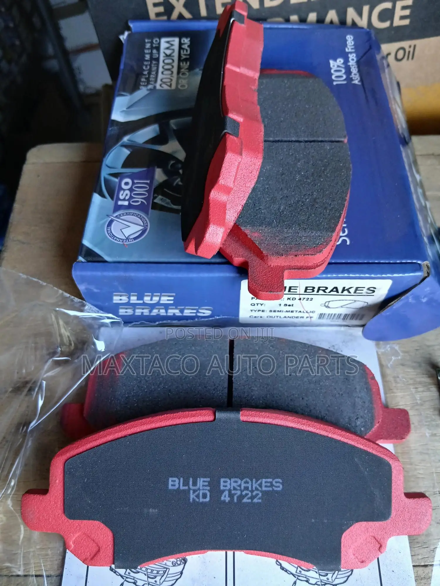 Blue Brakes Kd4722 Semi-Metalic Brake Pad-Front for Mitsubishi in Lapaz ...