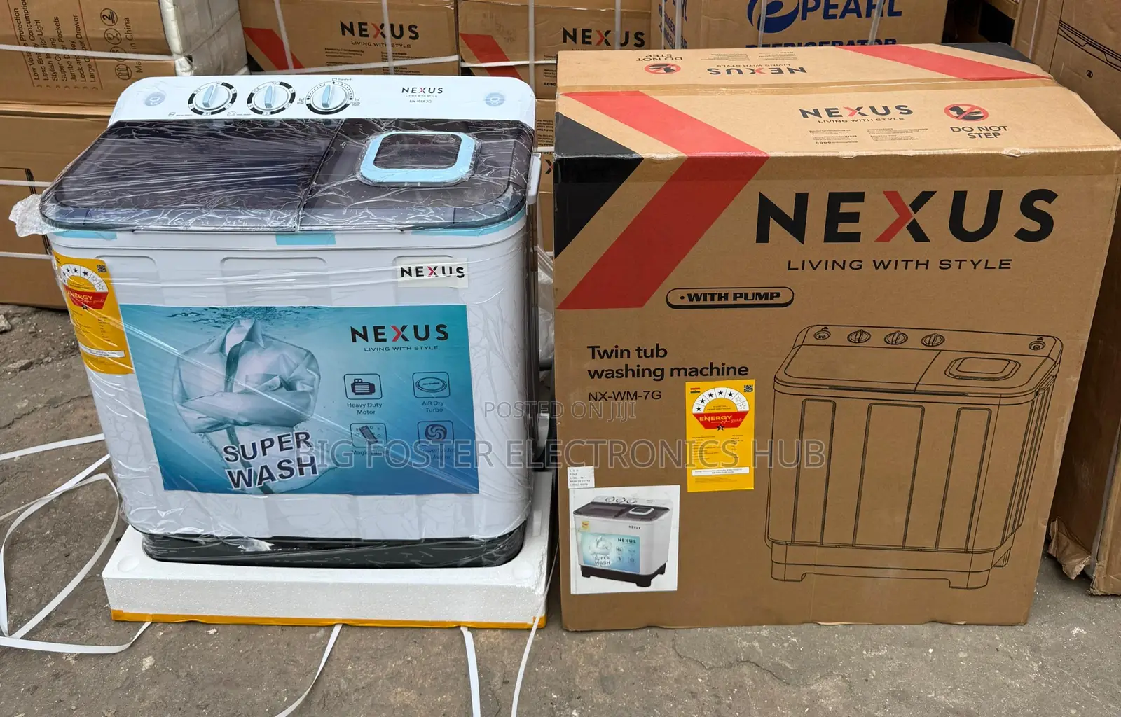 Splendid, Nexus 15kg Twin Tub Semi- Automatically -Wash Dry Machine in ...