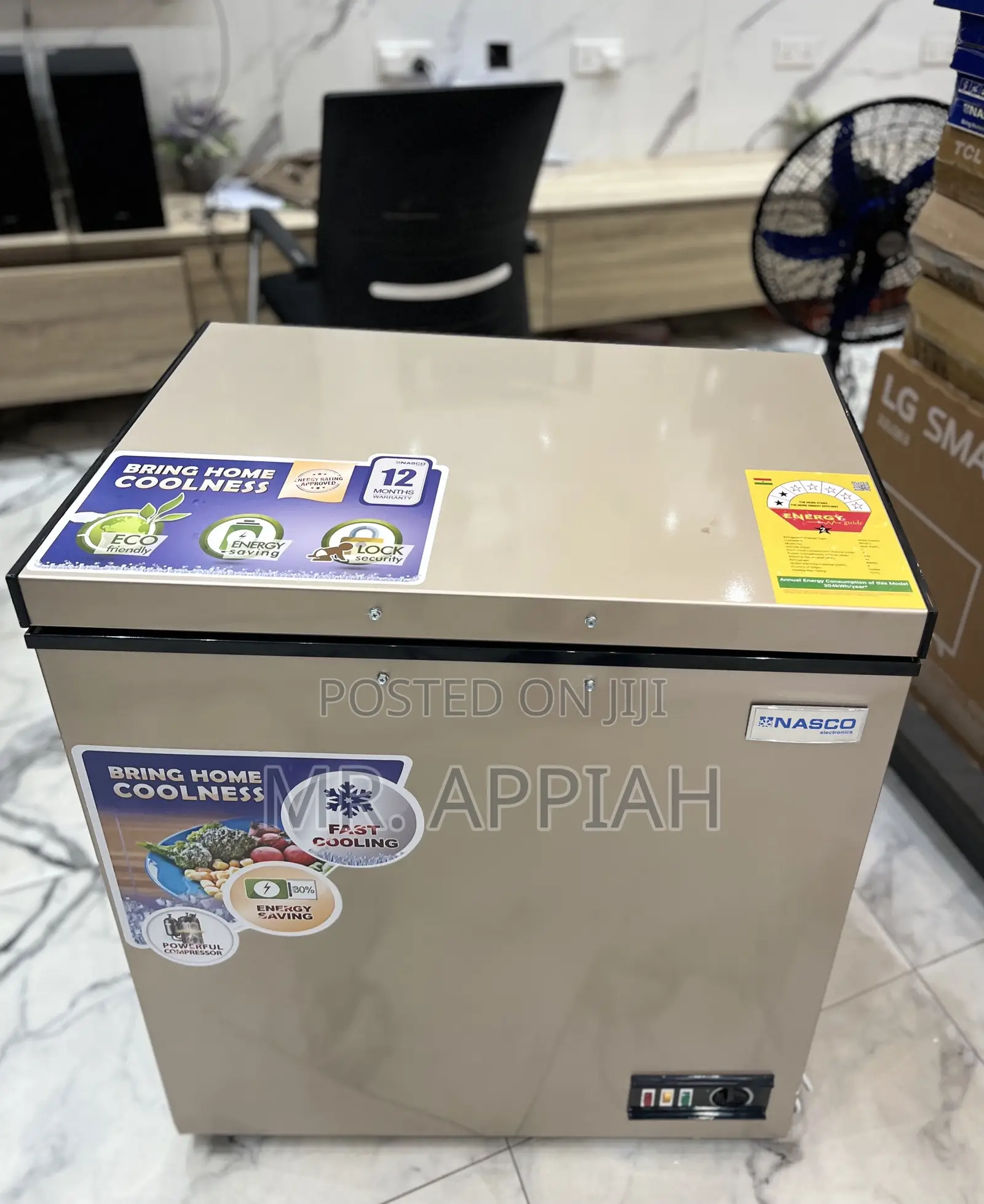 Sealed in Box Nasco Nas 200fl Gold Single Door Chest Freezer(140l) in ...