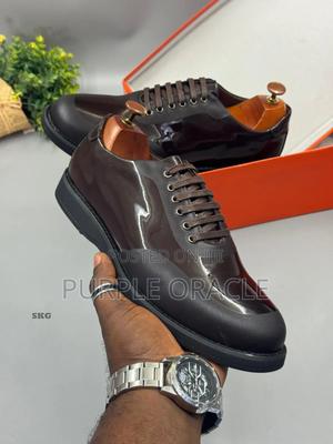 SKG Men's Glossy Brown Derby Shoes. in Accra Metropolitan - Shoes, Purple Oracle | Jiji.com.gh