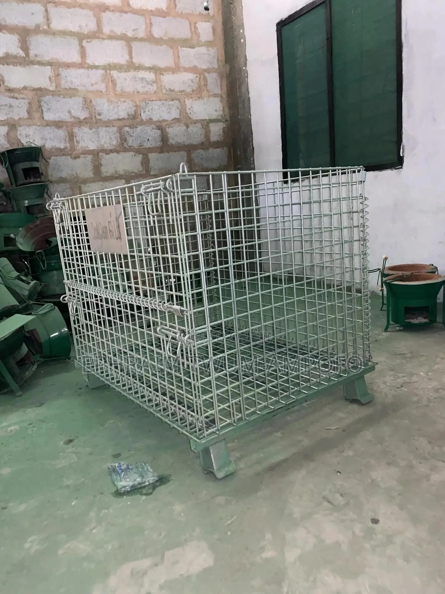 Industrial Steel Foldable Wire Mesh Pallet Cage in Dzorwulu - Storage ...