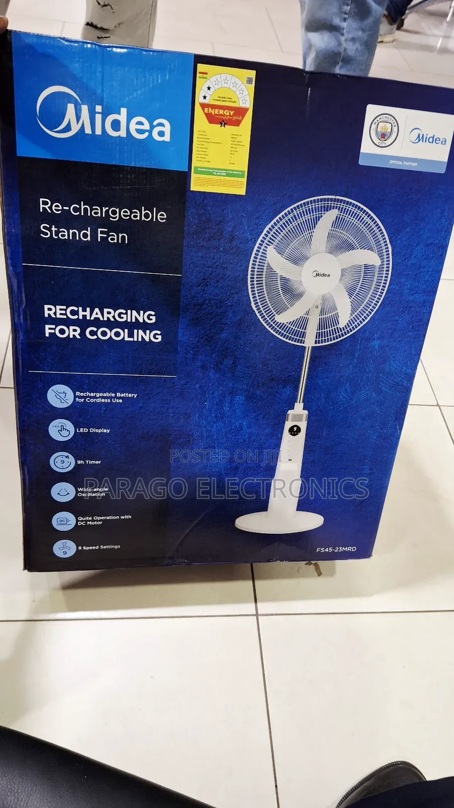 Midea-18′′-Rechargeable-Standing-Fan-Fs45-23mrd in Kokomlemle - Home ...