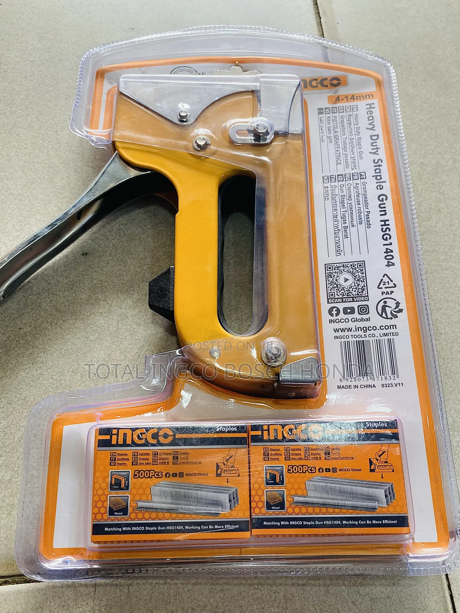 Staple Gun With Staple Pins for Stapling and Nailing in Lapaz - Hand ...