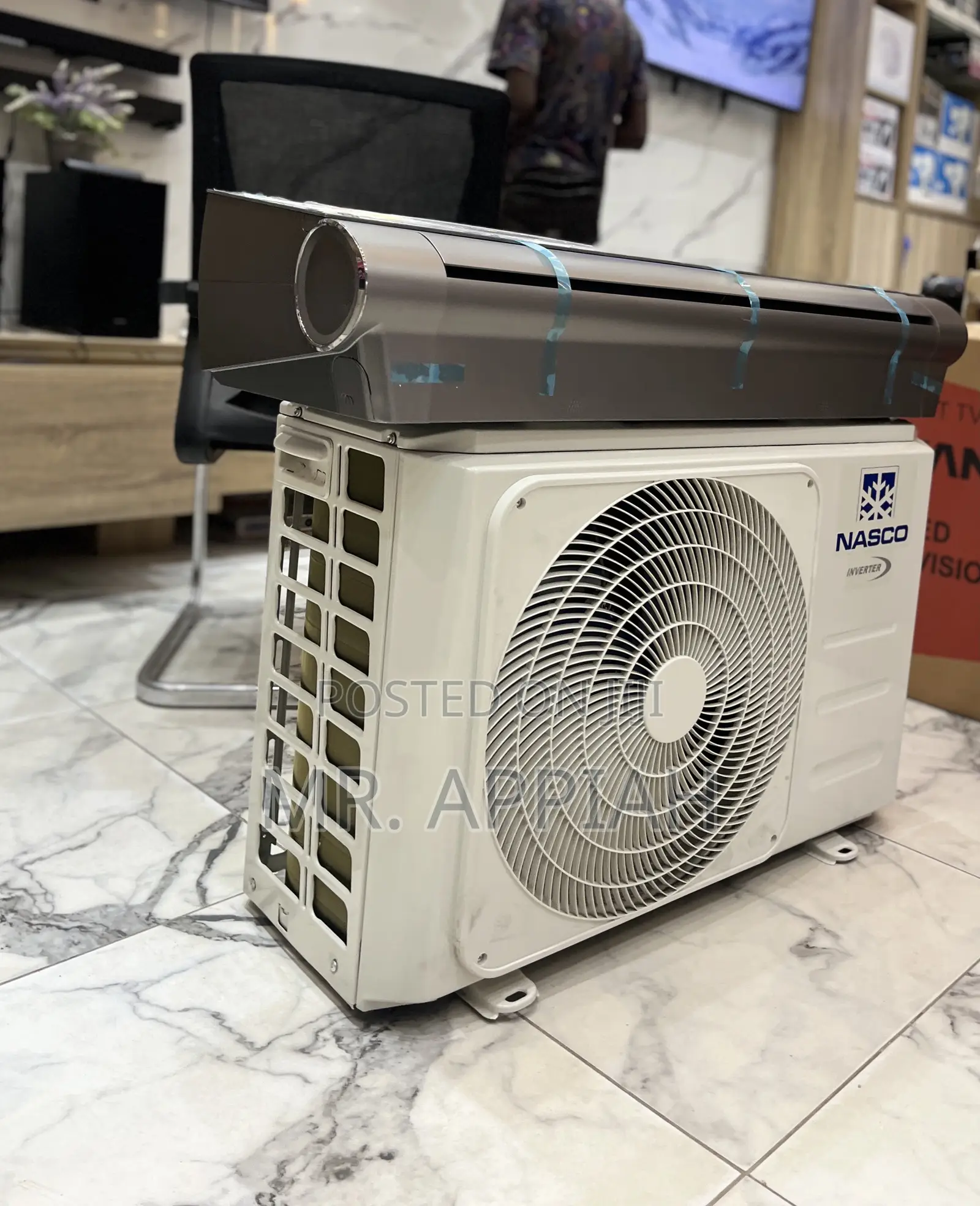 Shop Unique Nasco 1.5 Inverter Mirror Panel Air Conditioner. in ...