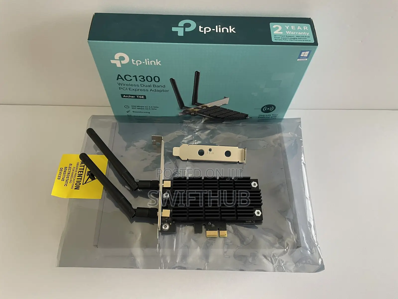Tp-Link Archer T6e Ac1300 Wireless Dual Band Pcie Adapter in Dome ...