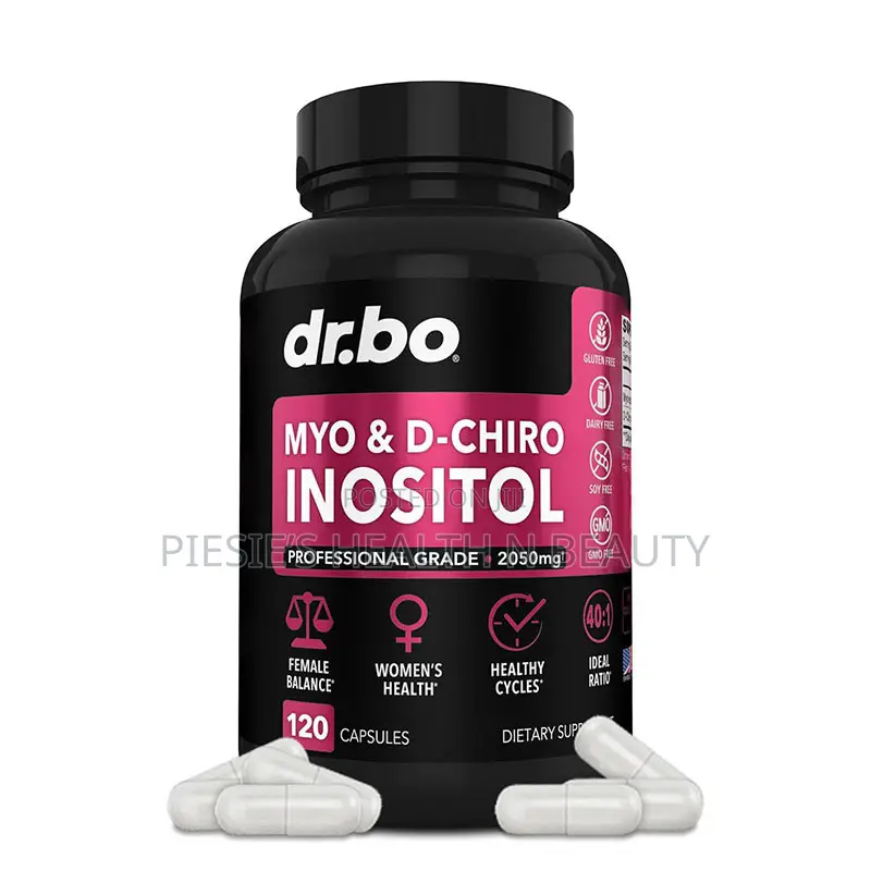 Dr. Bo Myo-Inositol D-Chiro Inositol Capsules - 40:1 Ratio 120s in ...