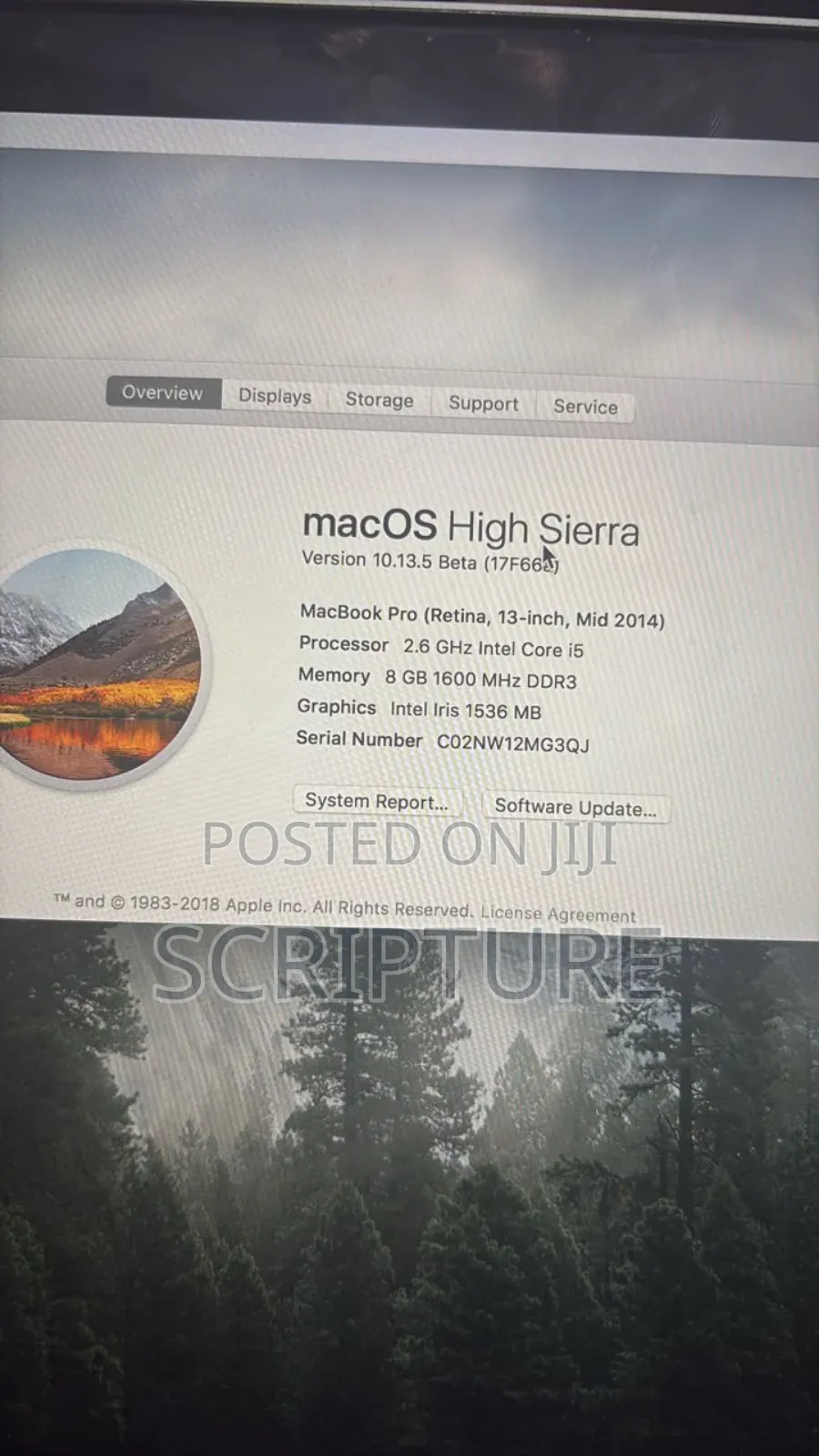 Laptop Apple MacBook 8GB Intel Core I5 HDD+SSD 140GB in Odorkor - Laptops & Computers, Yourfav ...