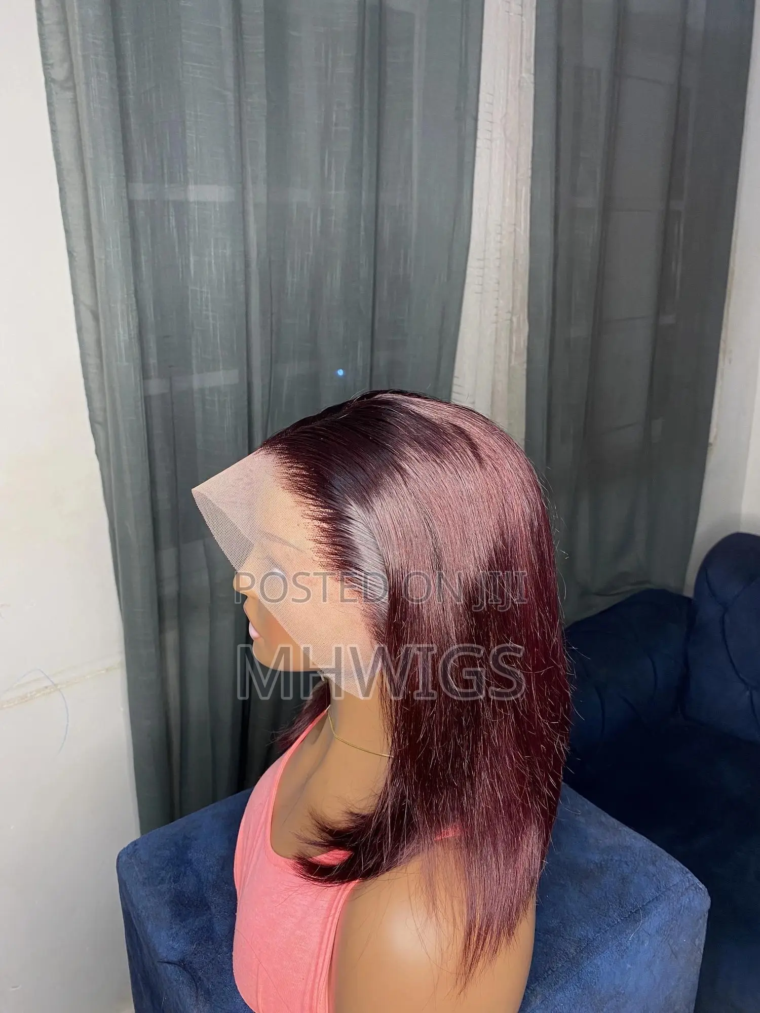 12 Inches Factory Made Burgundy Wig in Weija - Hair Beauty, Grace Esi ...