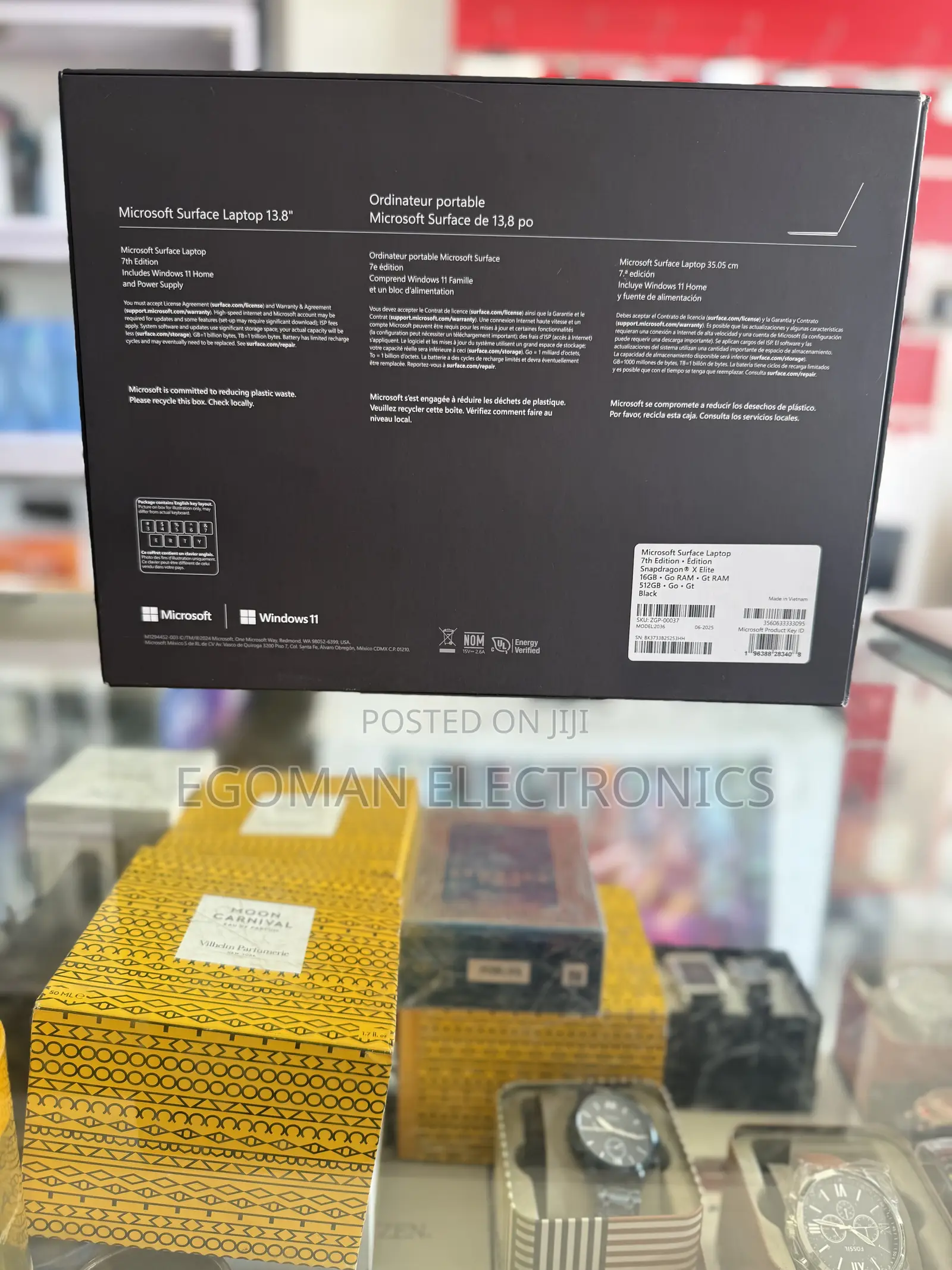 New Microsoft Surface Laptop 16GB Qualcomm Snapdragon X Elite SSD 512GB ...