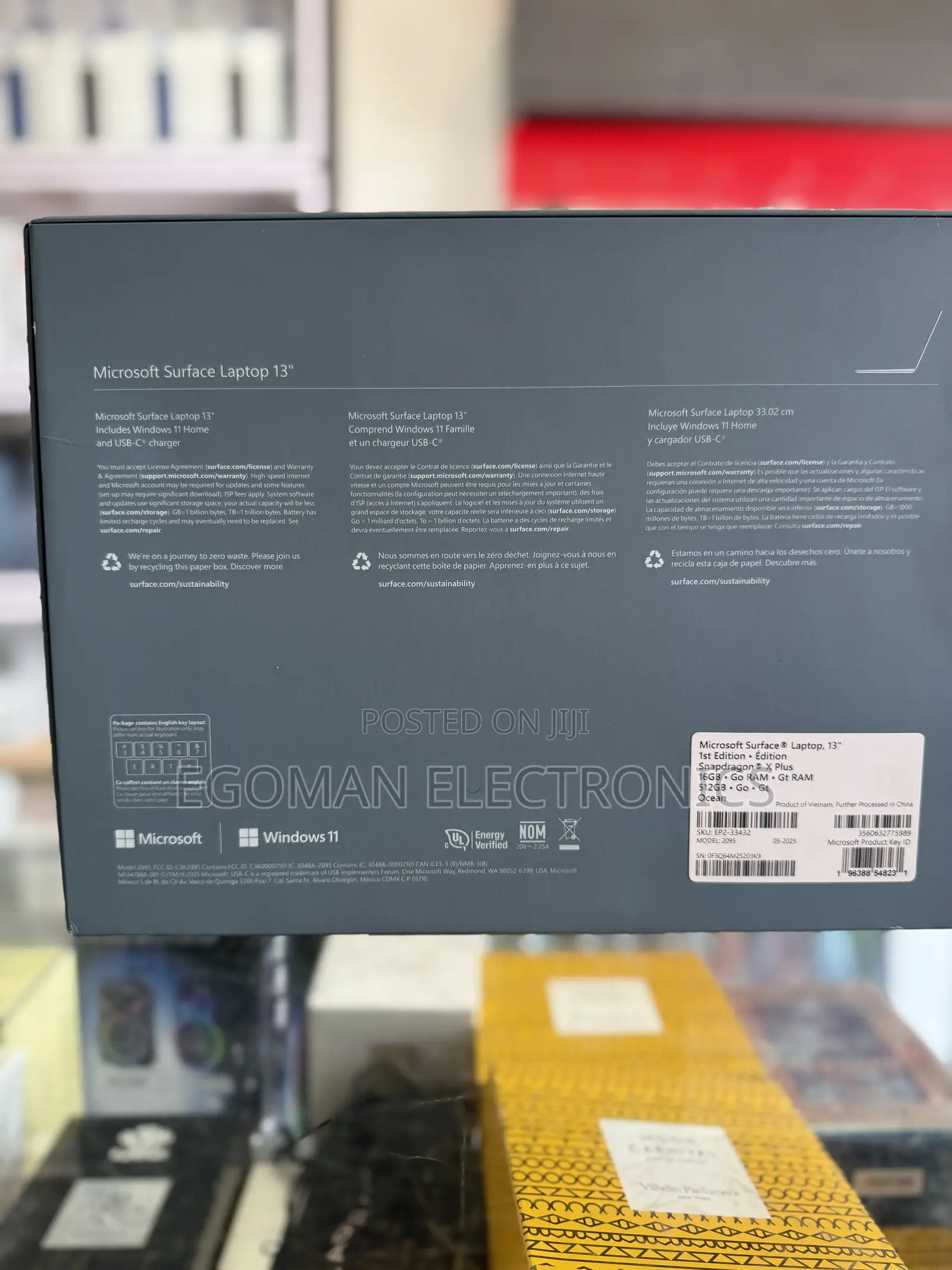 New Microsoft Surface Laptop 16GB Qualcomm Snapdragon X Plus SSD 512GB ...