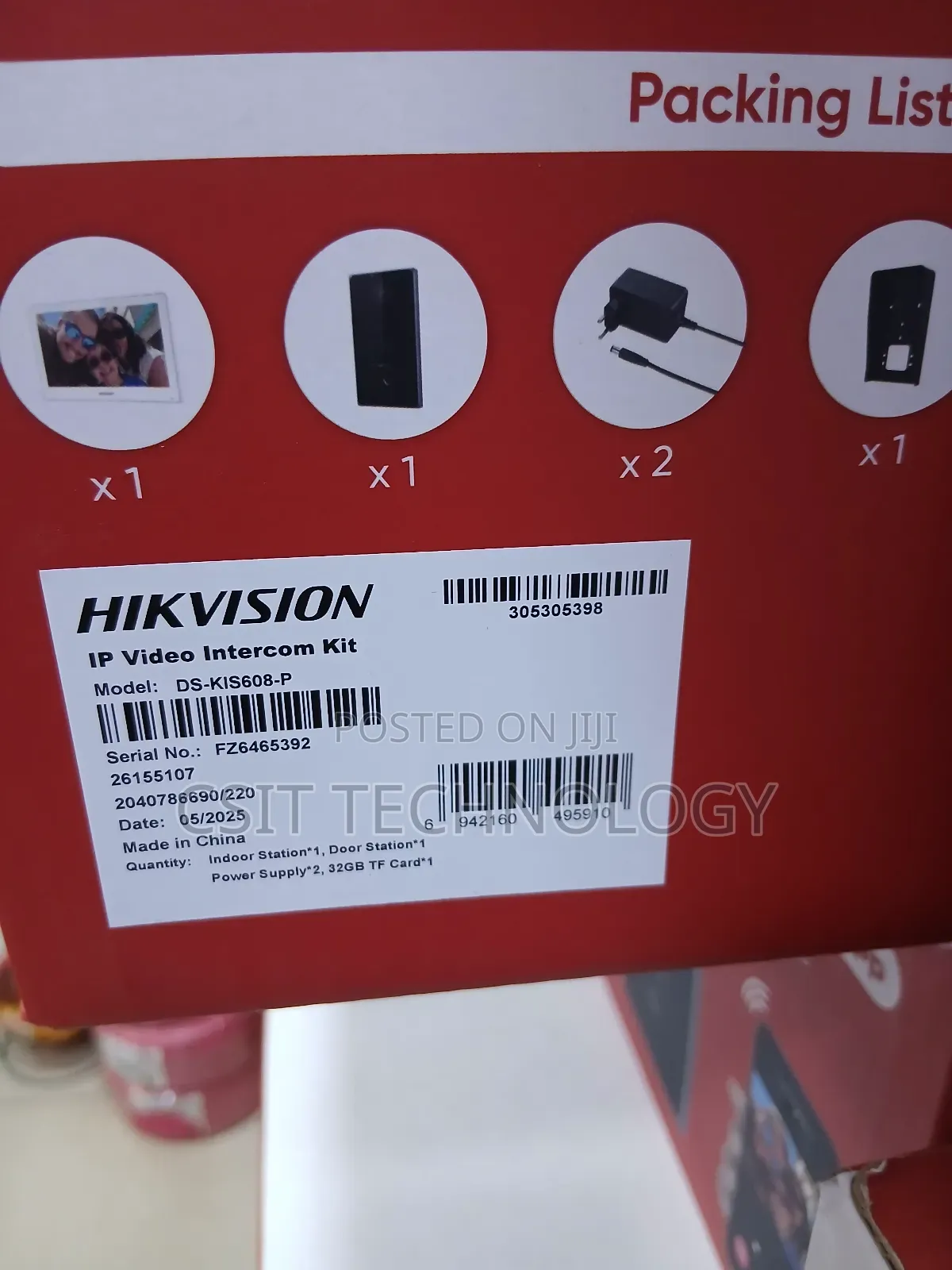 Hikvision Ip Video Intercom Kit Ds Kis608-P in Accra Metropolitan ...