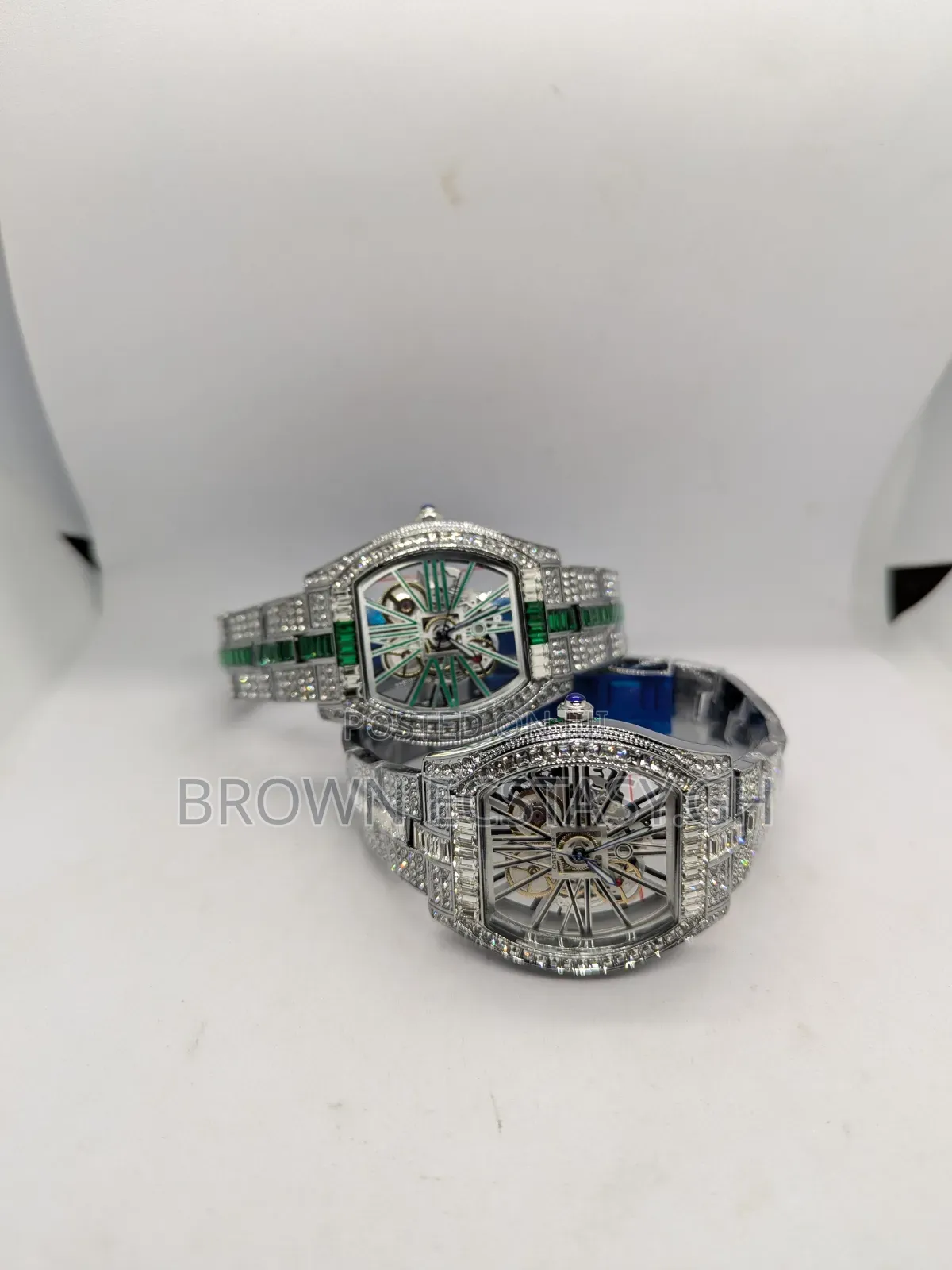 Iced Out Carter Roadster Skeleton Watch in Osu - Watches, Brown Ecstasy ...