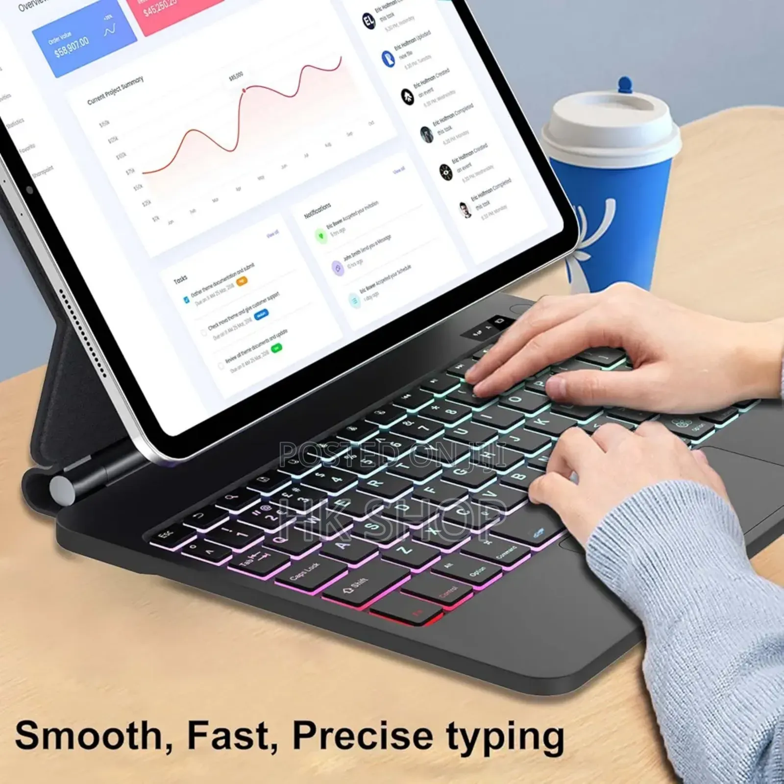 Black Magic Keyboard For Apple iPad 11th Generation A16 2025 in Circle ...