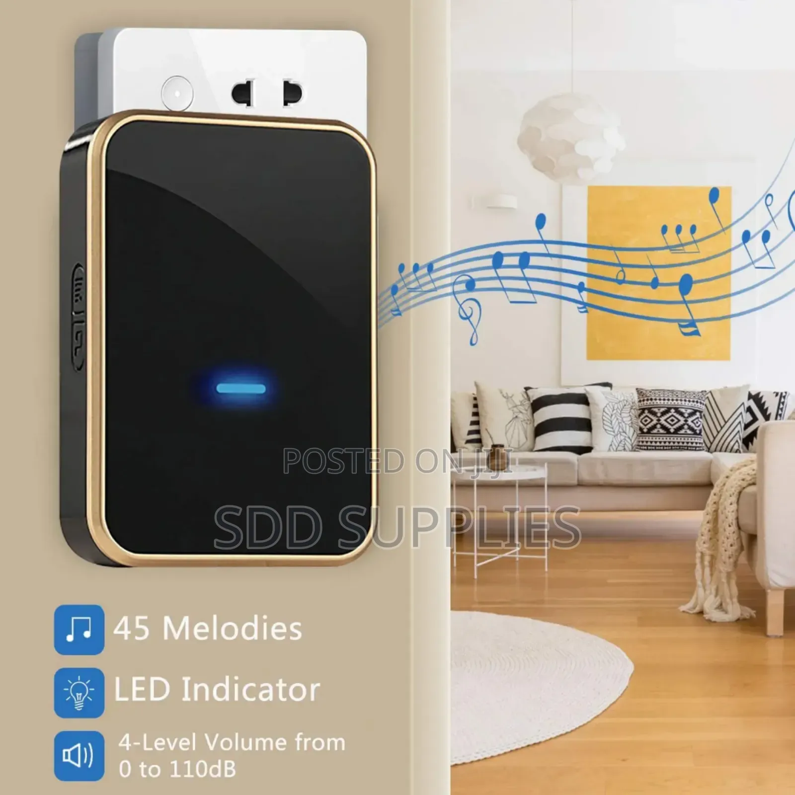 Waterproof Doorbell 300 Meter/ 1000feet Long Distance Door Bell in ...