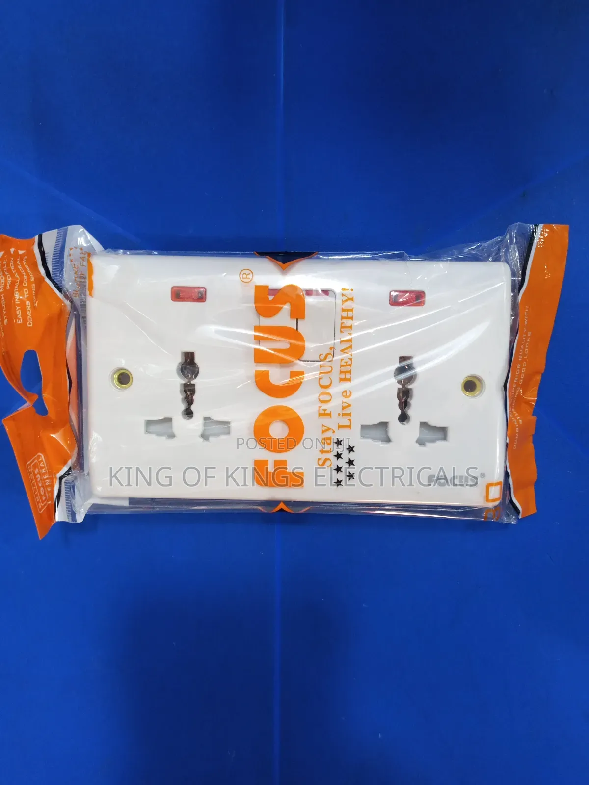 Focus Double Socket(White) in Adenta - Electrical Equipment, King Of ...