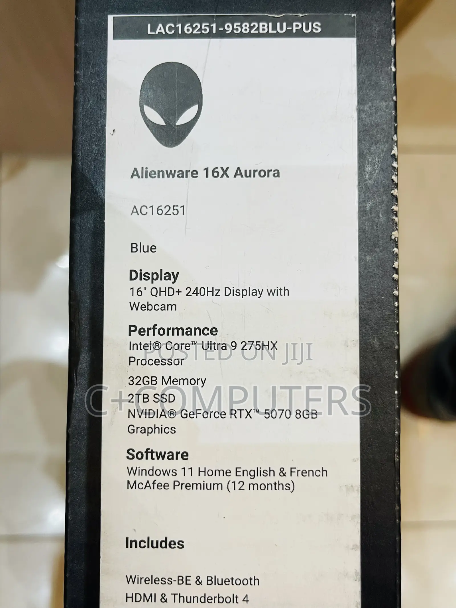 New Laptop Alienware M17x R2 32GB Intel Core Ultra 9 SSD 2T in ...