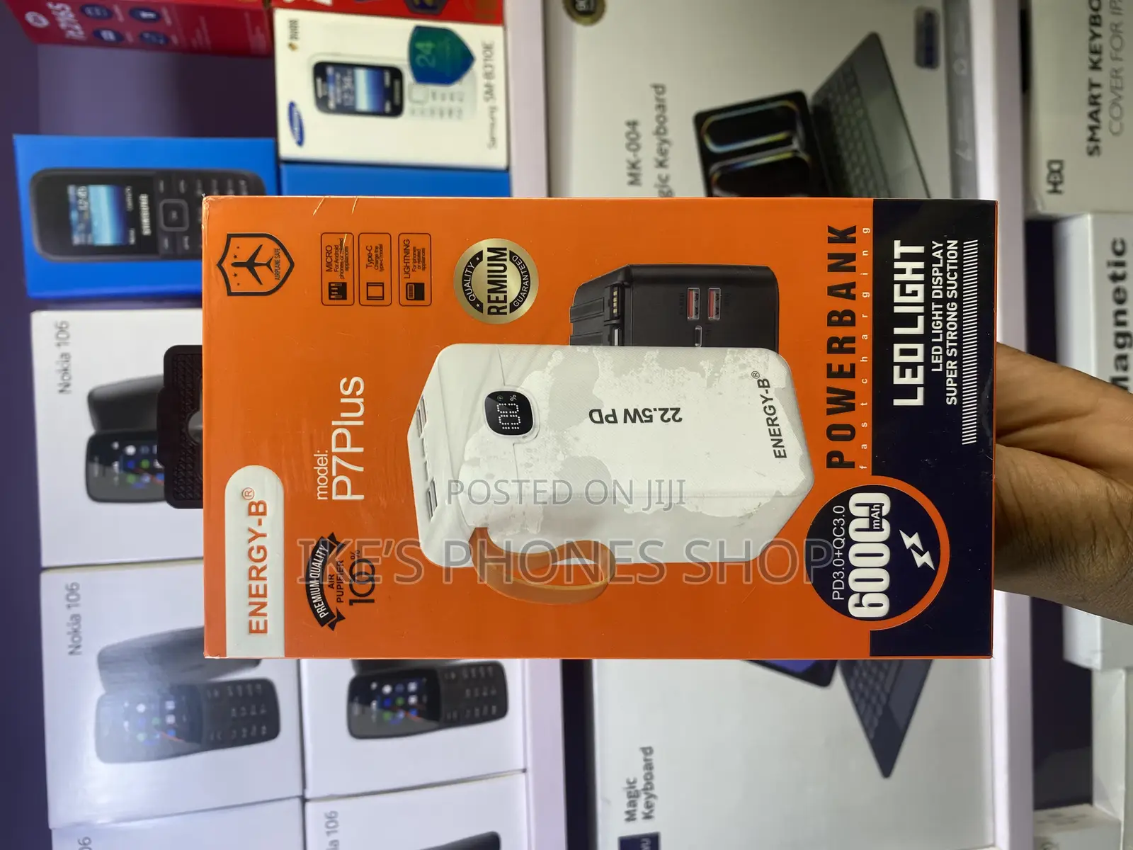 Energy B 7plus 22.5w Pd 60000 Mah Led Light Display Power Bank in ...