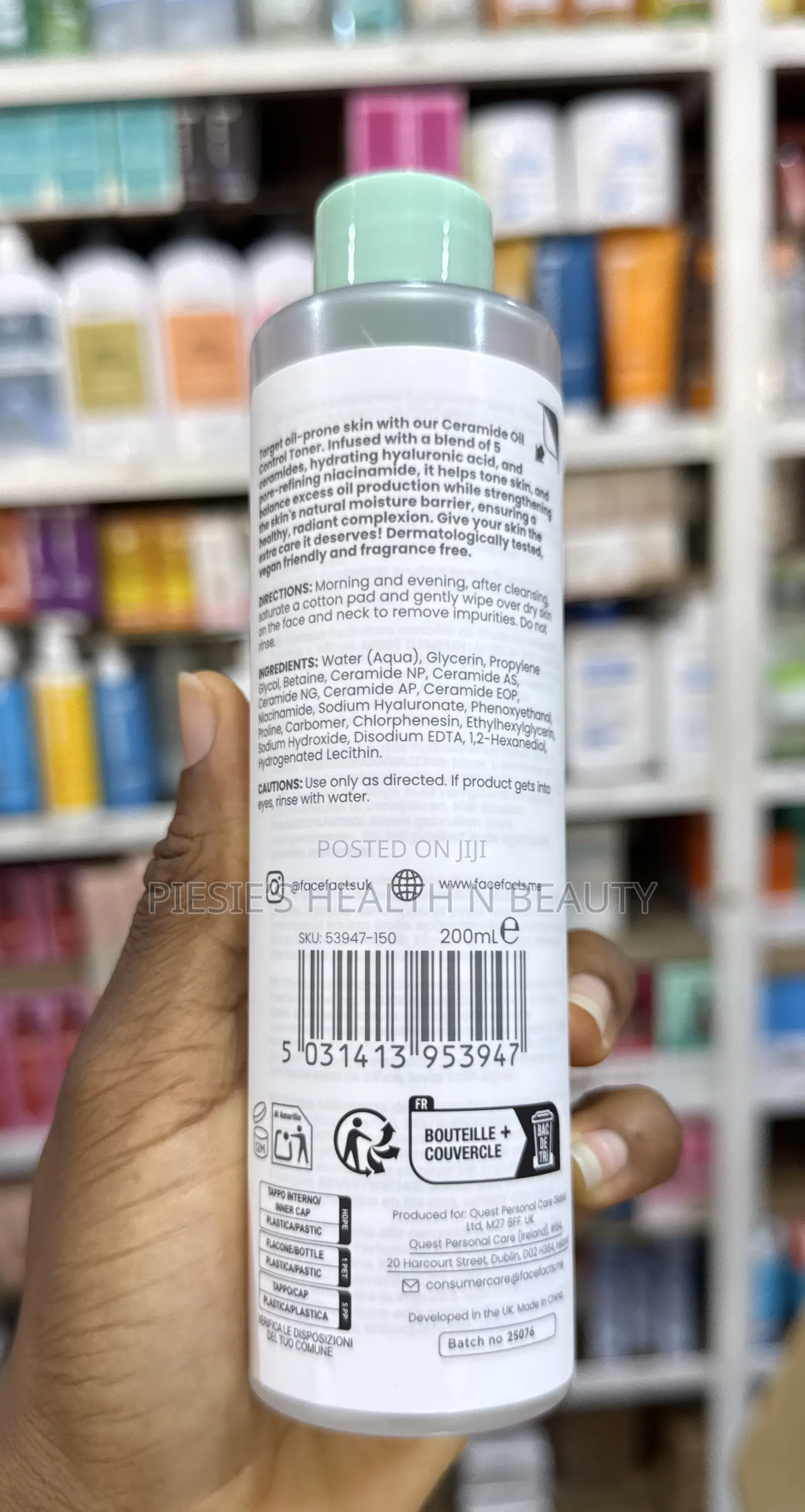 Face Facts Ceramide Oil Control Hydrating Toner 200ml in Accra ...