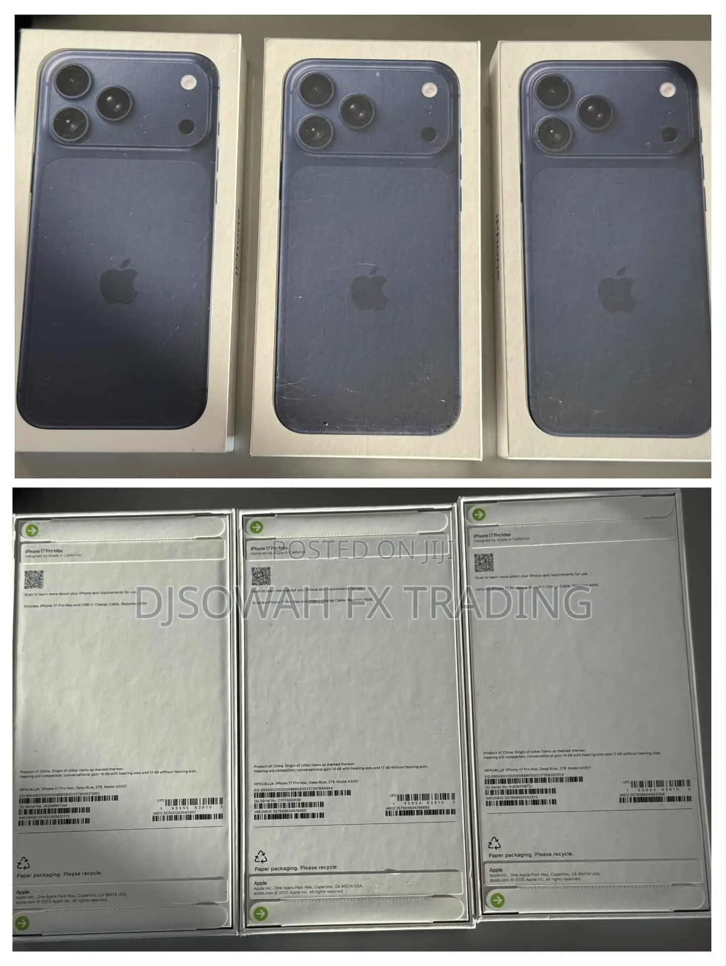 New Apple iPhone 17 Pro Max 2 TB Blue in Ledzokuku-Krowor - Mobile ...
