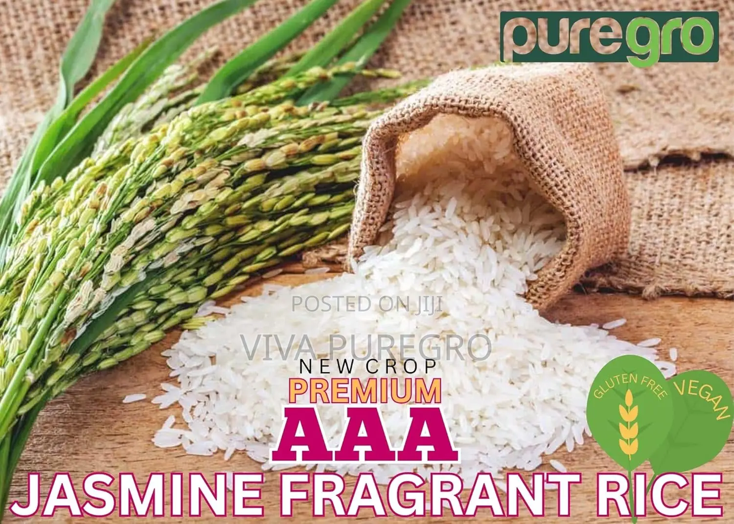 Puregro Jasmine Fragrant Rice Premium Aaa 5kg in Accra Metropolitan ...
