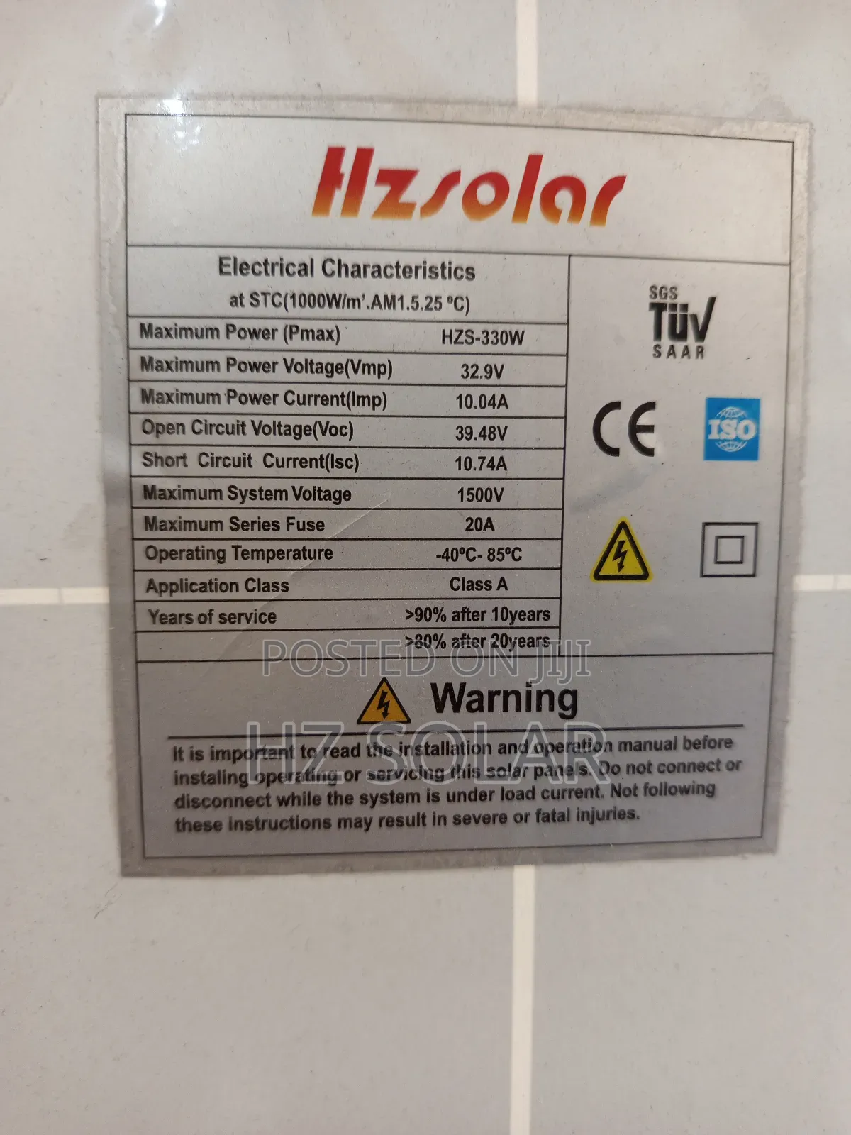 Solar Panel in Kaneshie - Electrical Equipment, Hz Solar | Jiji.com.gh