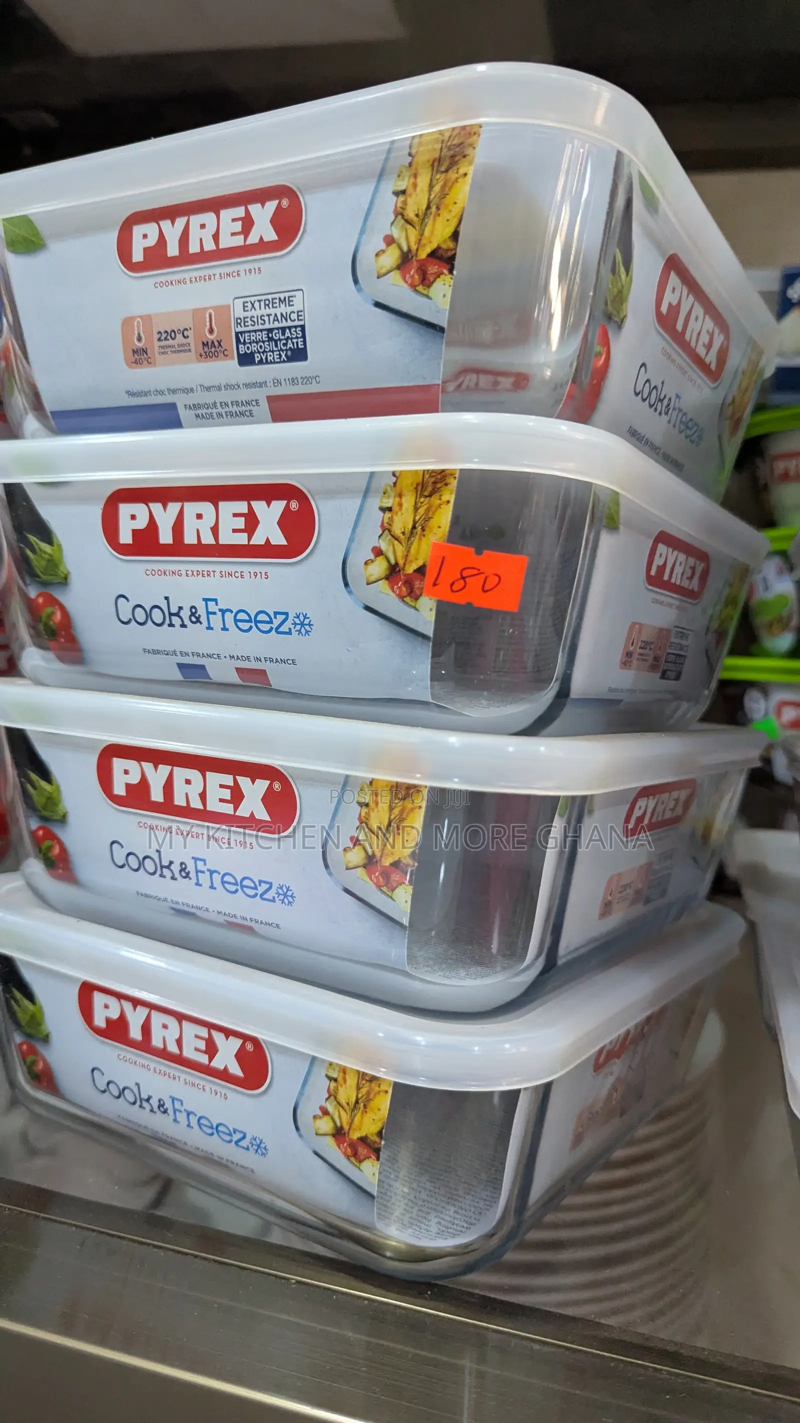 Pyrex Cook Freeze Rectangular Glass Food Containers – Made in France in ...
