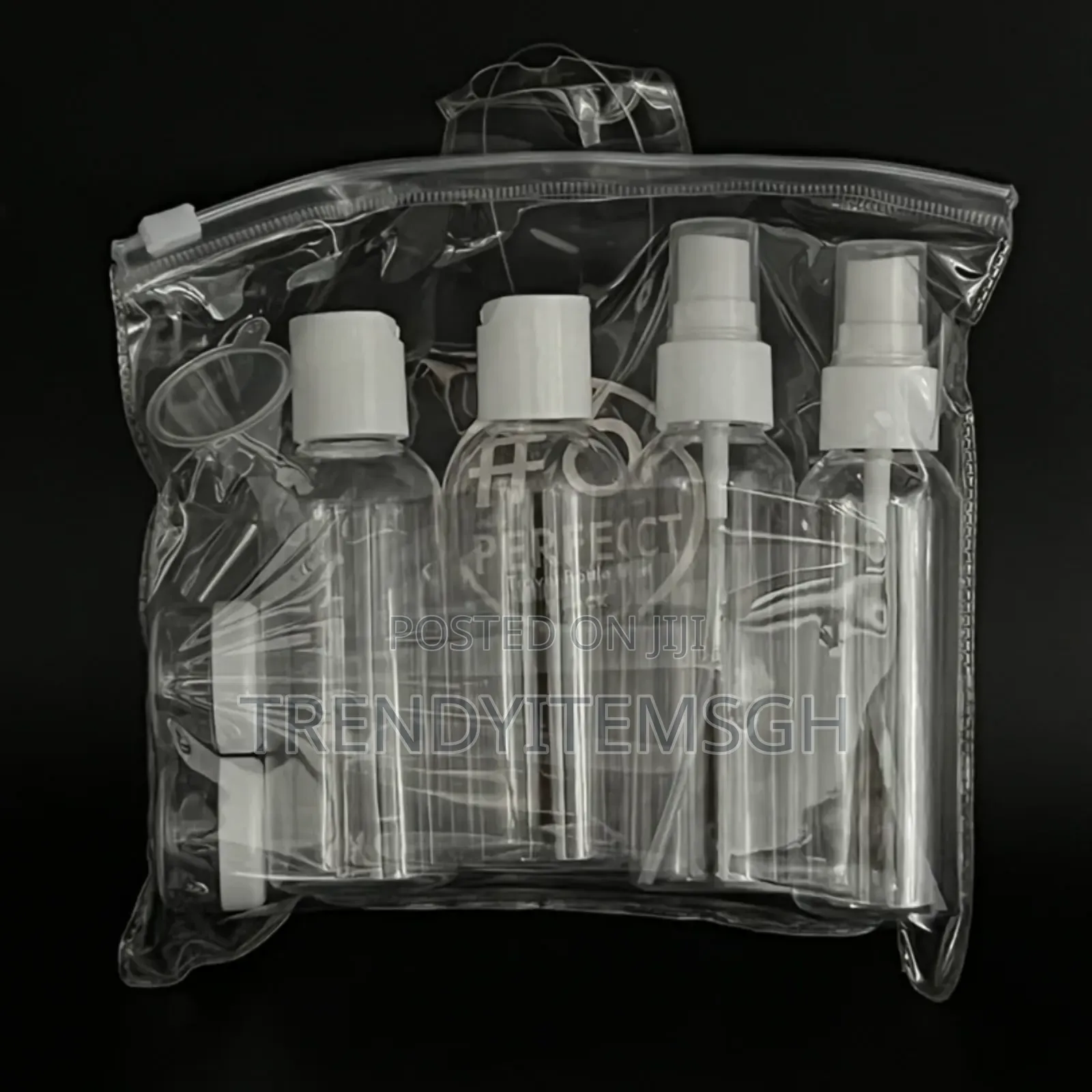 7pcs Portable Travel Size Liquid Cosmetic Container Bottle Set in ...