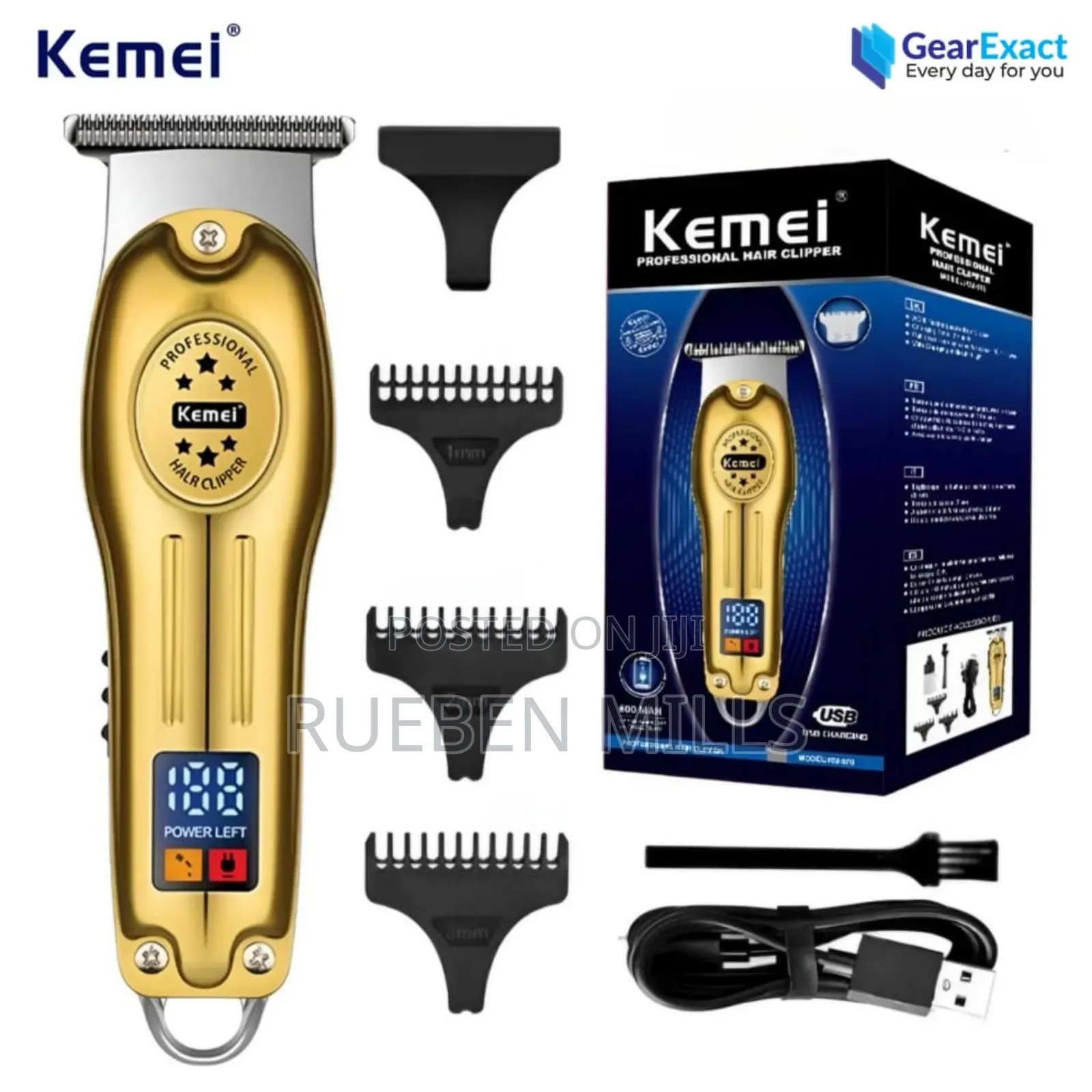 Kemei Km-678 Beard Trimmer Shaving Machine and Hair Clipper for Men in ...