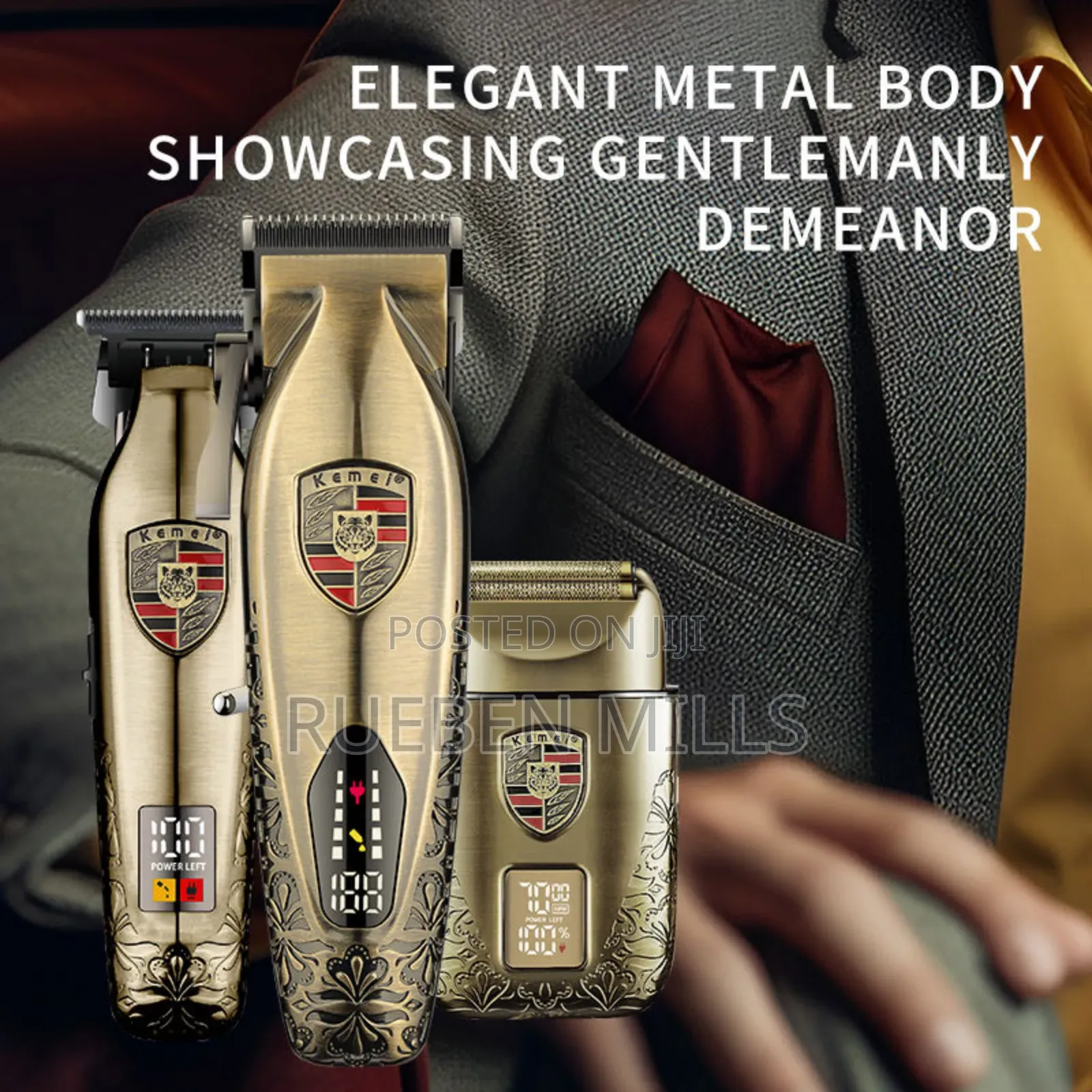 Elegant Complete Set Cordless Hair Clipper Barbering Shaving Machine in ...