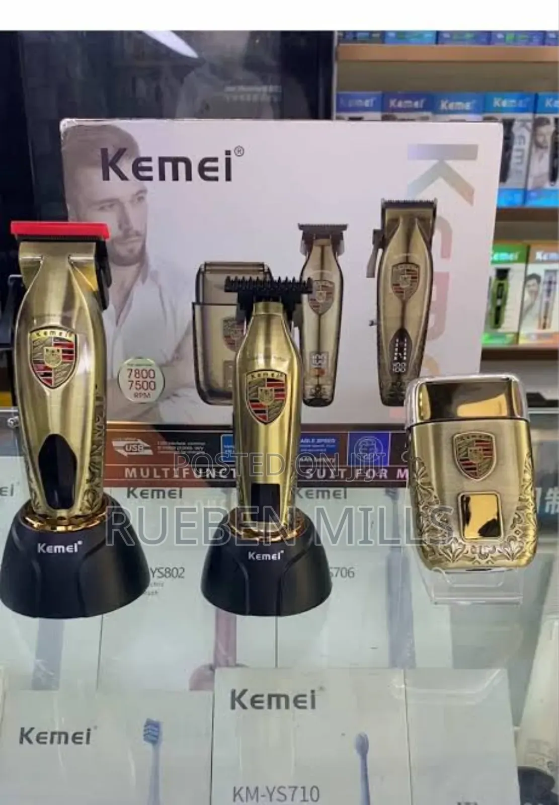 Elegant Complete Set Cordless Hair Clipper Barbering Shaving Machine in ...