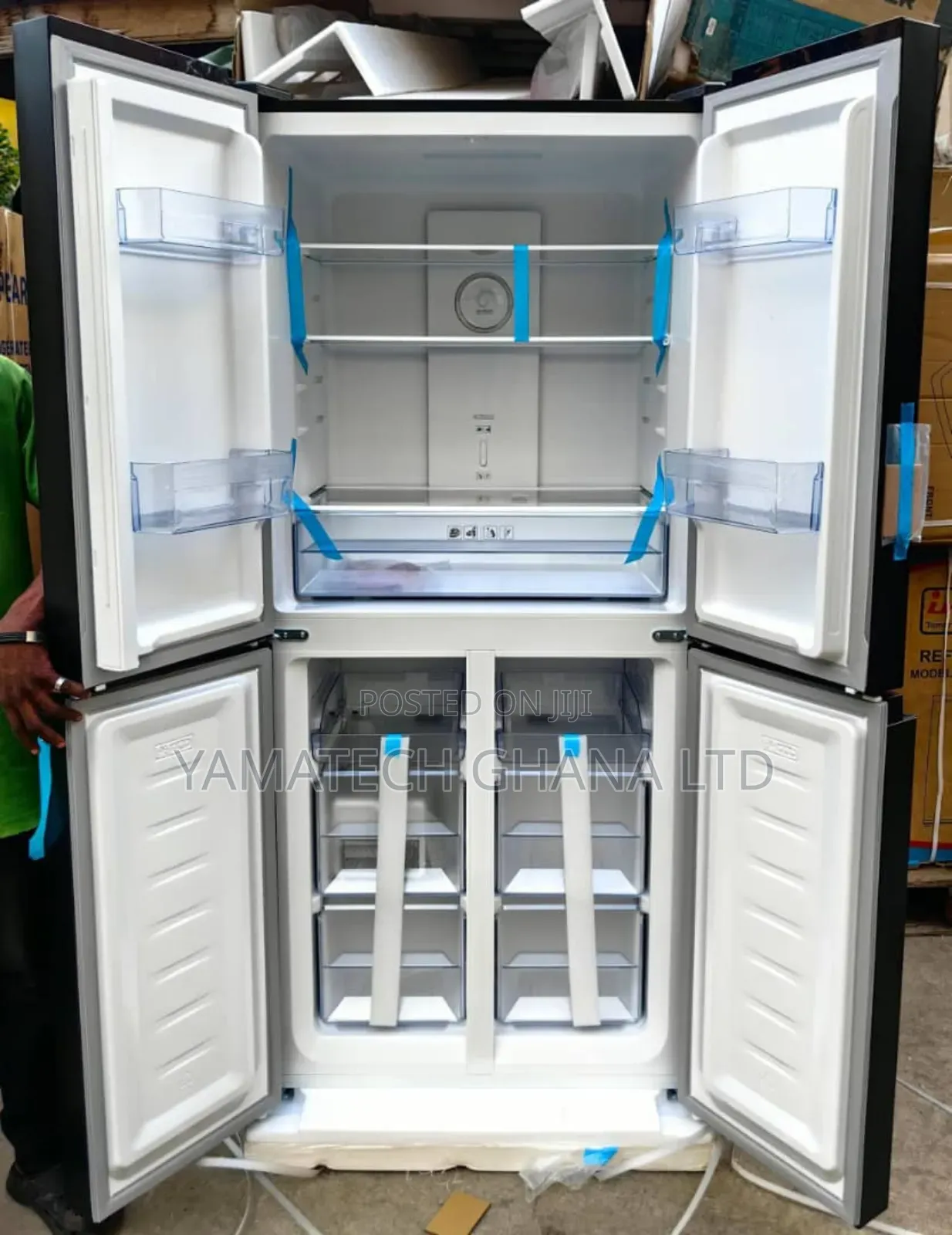 Pearl 421 Litre French Door Refrigerator Side By Side Fridge in ...
