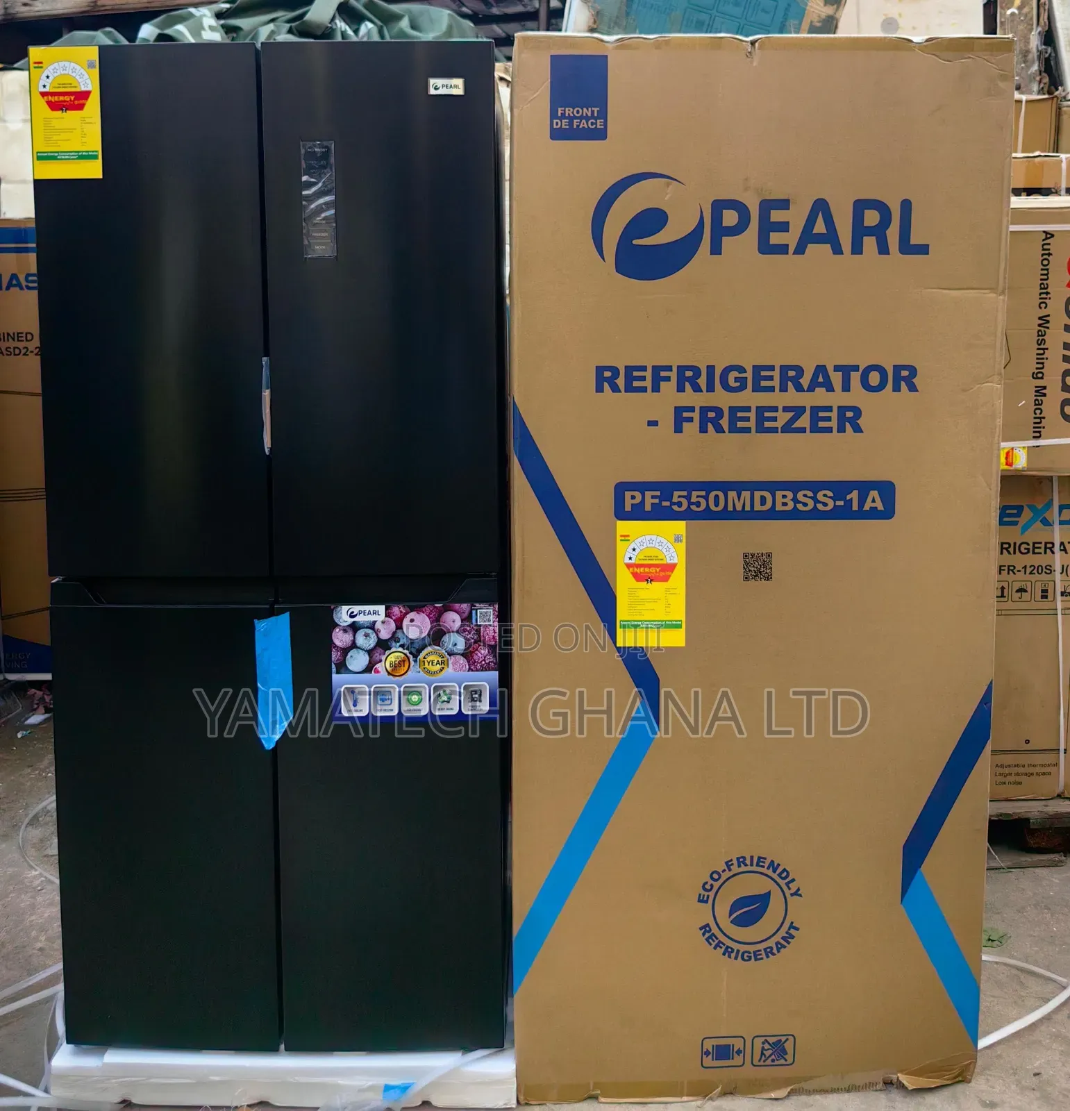 Pearl 368 Litre French Door Refrigerator Side By Side Fridge in ...
