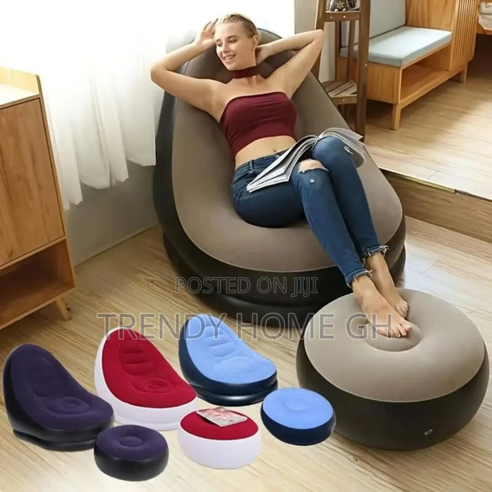 Portable Inflatable Sofa Chair Relax In Style in Cantonments ...