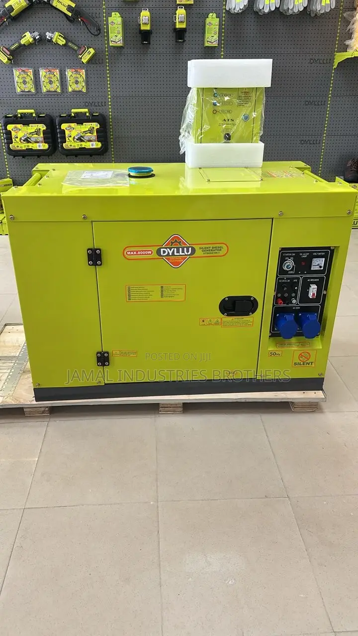 Silent Diesel Generator 10kva High Quality 8,000 Watts Brand New Dyllu ...