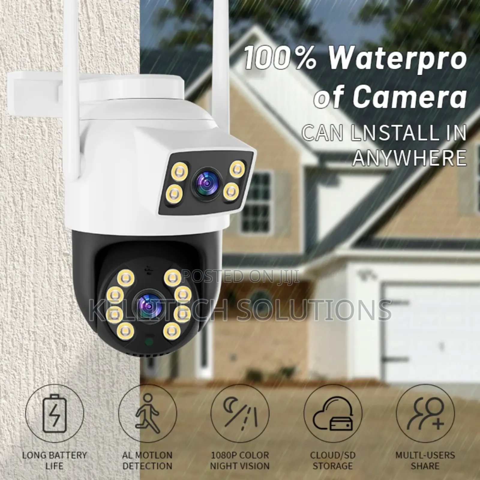 Smart Wifi Dual Double Lens CCTV Cameras in Tarkwa Nsuaem - Security ...