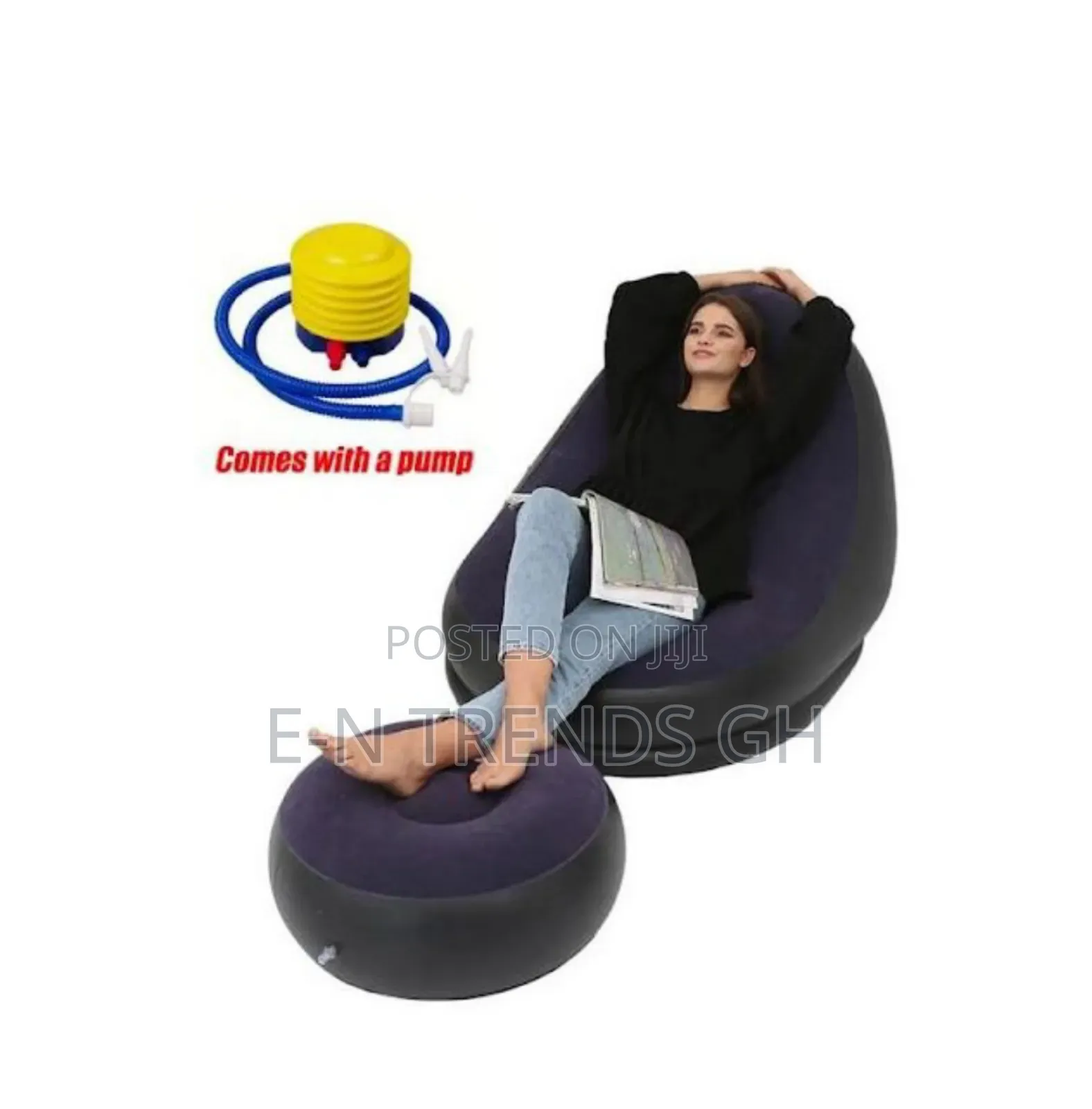 Inflatable Sofa With Leg Rest in Tema Metropolitan - Furniture, E-n ...