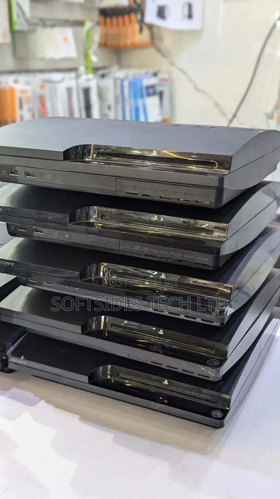 Black Playstation 3 Slim Cute Version With Games and a Controller for ...