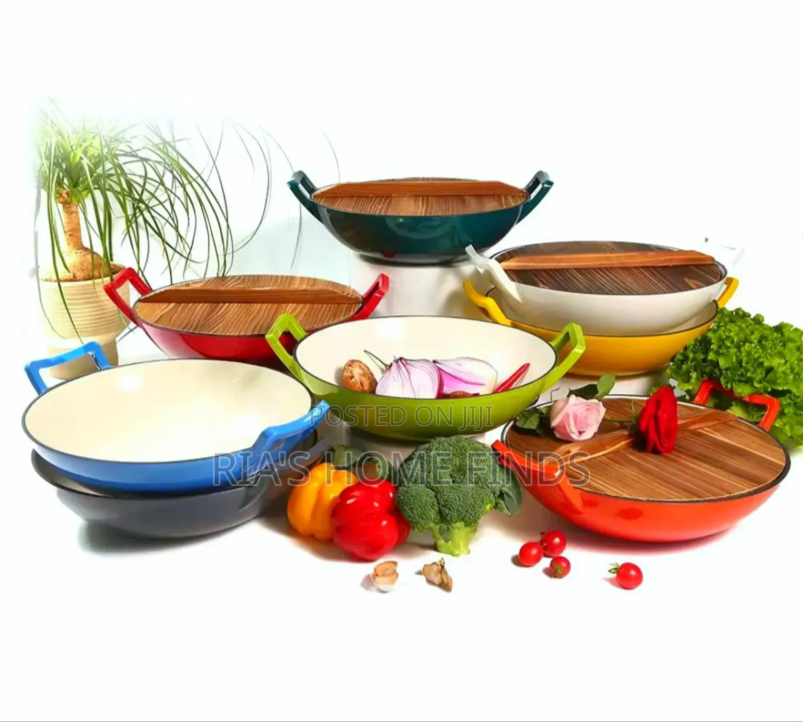 36cm Cast Iron Wok Pan - Ria's Home Finds Price: GH₵ 550 on Jiji.com.gh ...