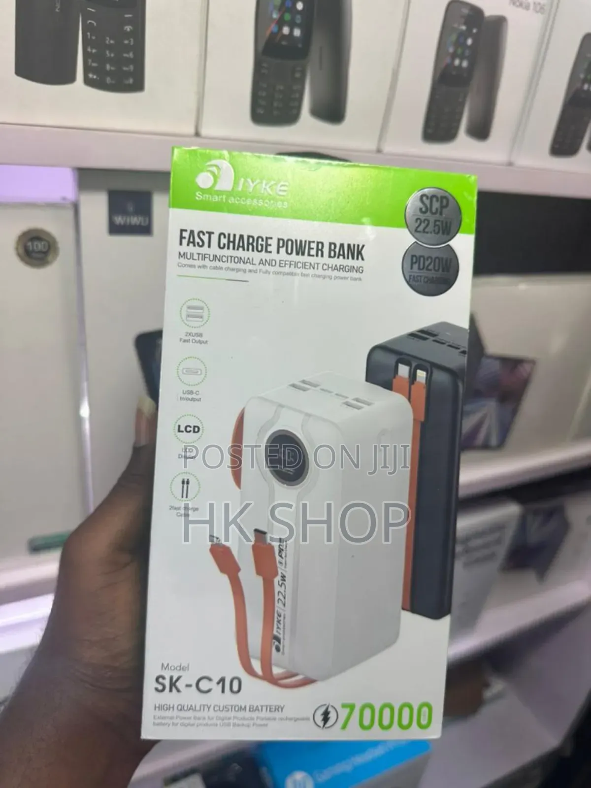 70,000 Mah Powerful Power Bank in Circle - Accessories for Phones ...